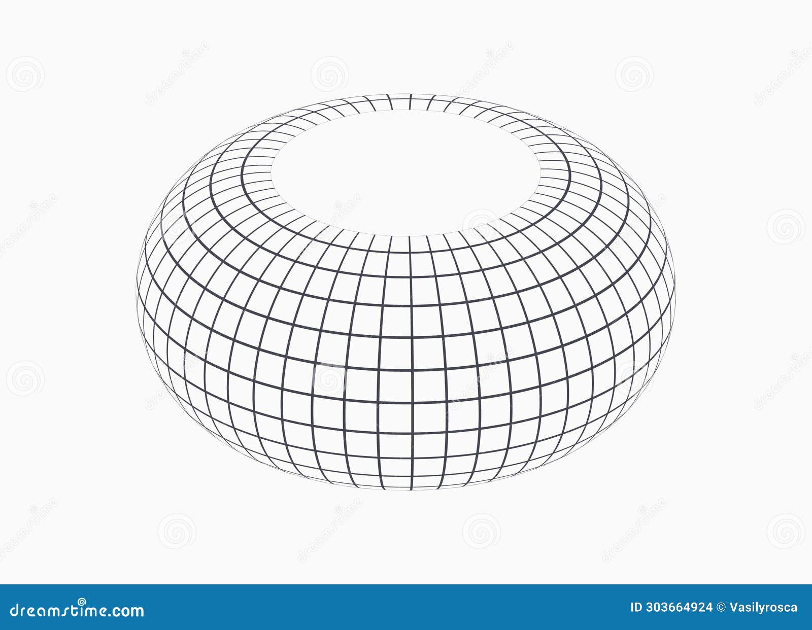 Wireframe Globe Sphere Graphic Planet Circle Concept. Vector Wire ...