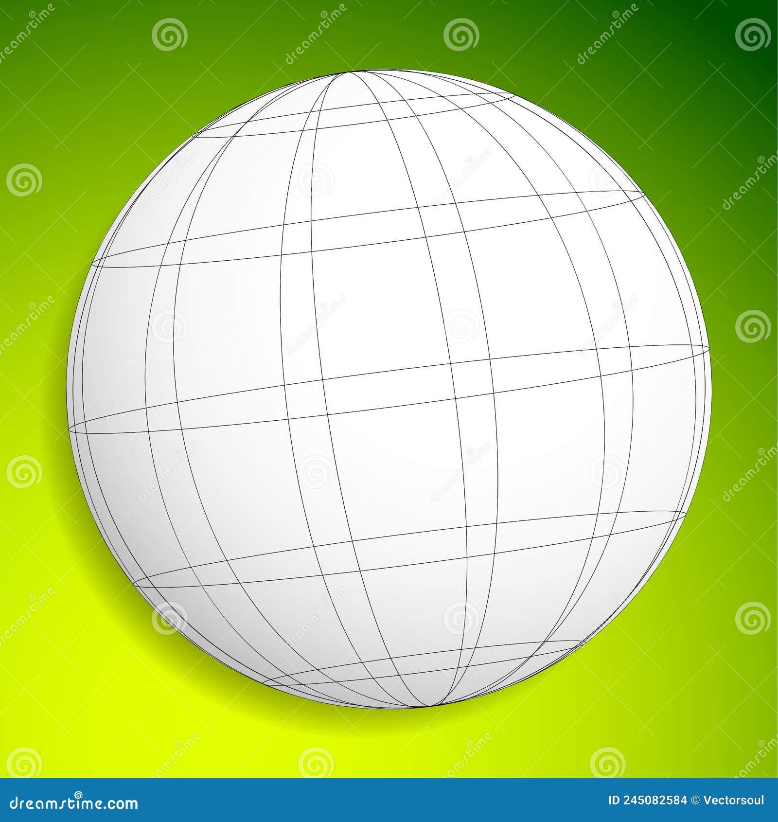 Wireframe, Grid, Mesh Sphere, Globe, Ball Vector Illustration Stock ...