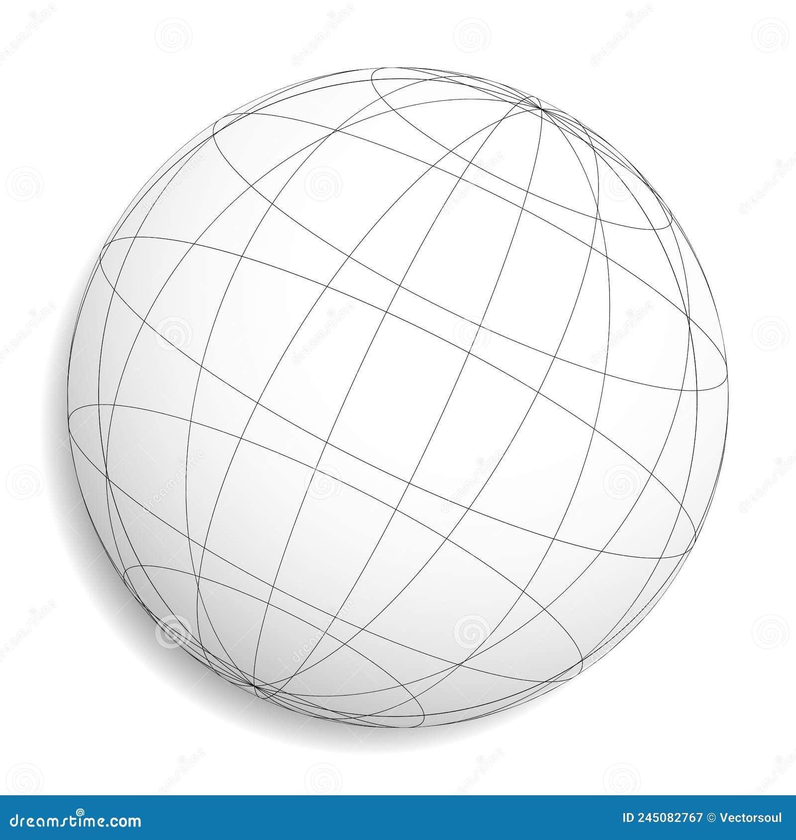 Vector Globe Wireframe