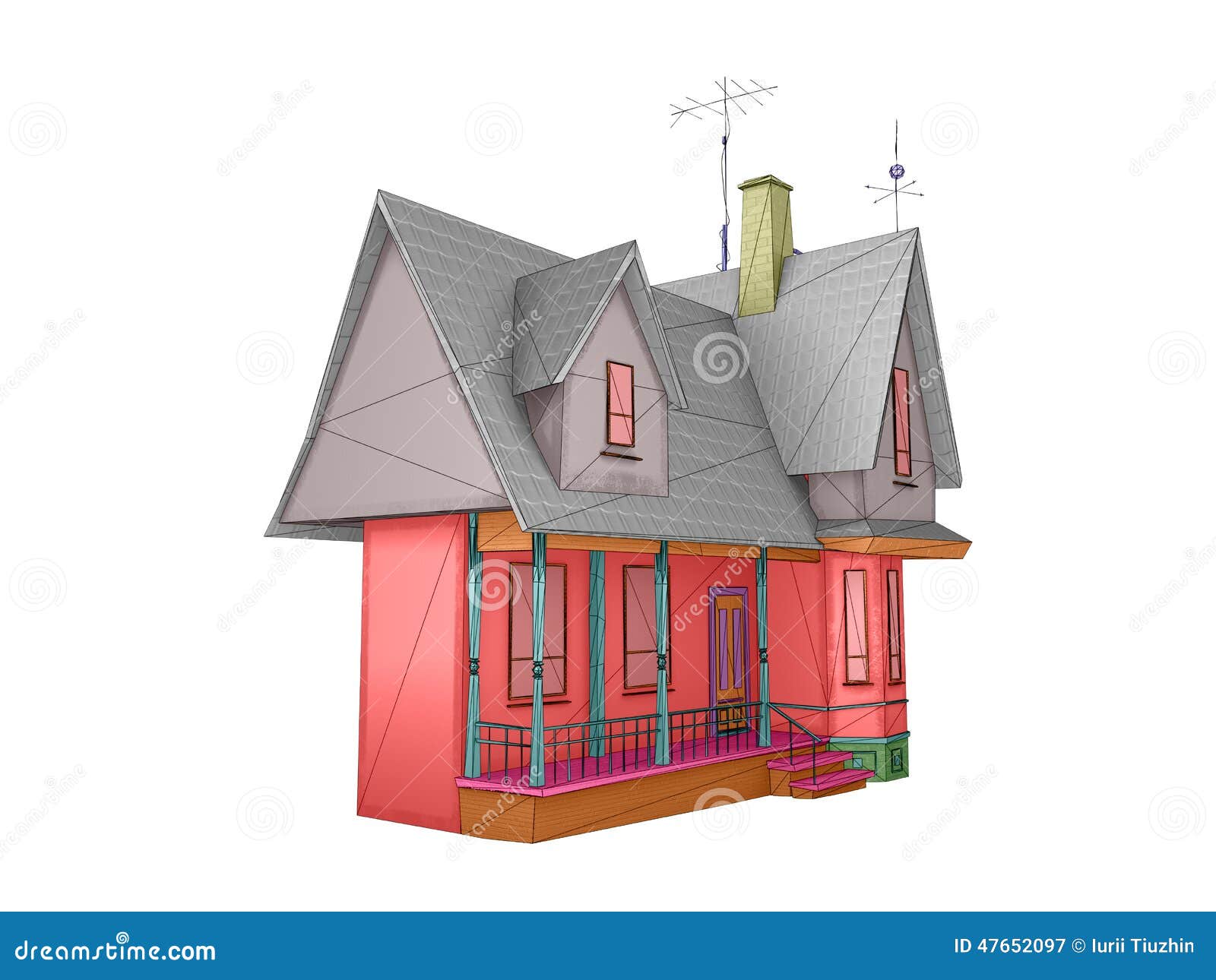 Wireframe house stock illustration. Illustration of glass - 47652097