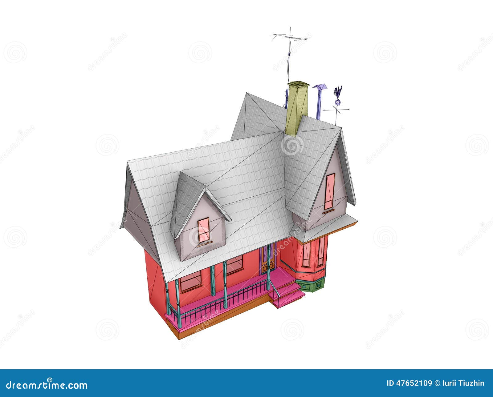 Wireframe house stock illustration. Illustration of design - 47652109