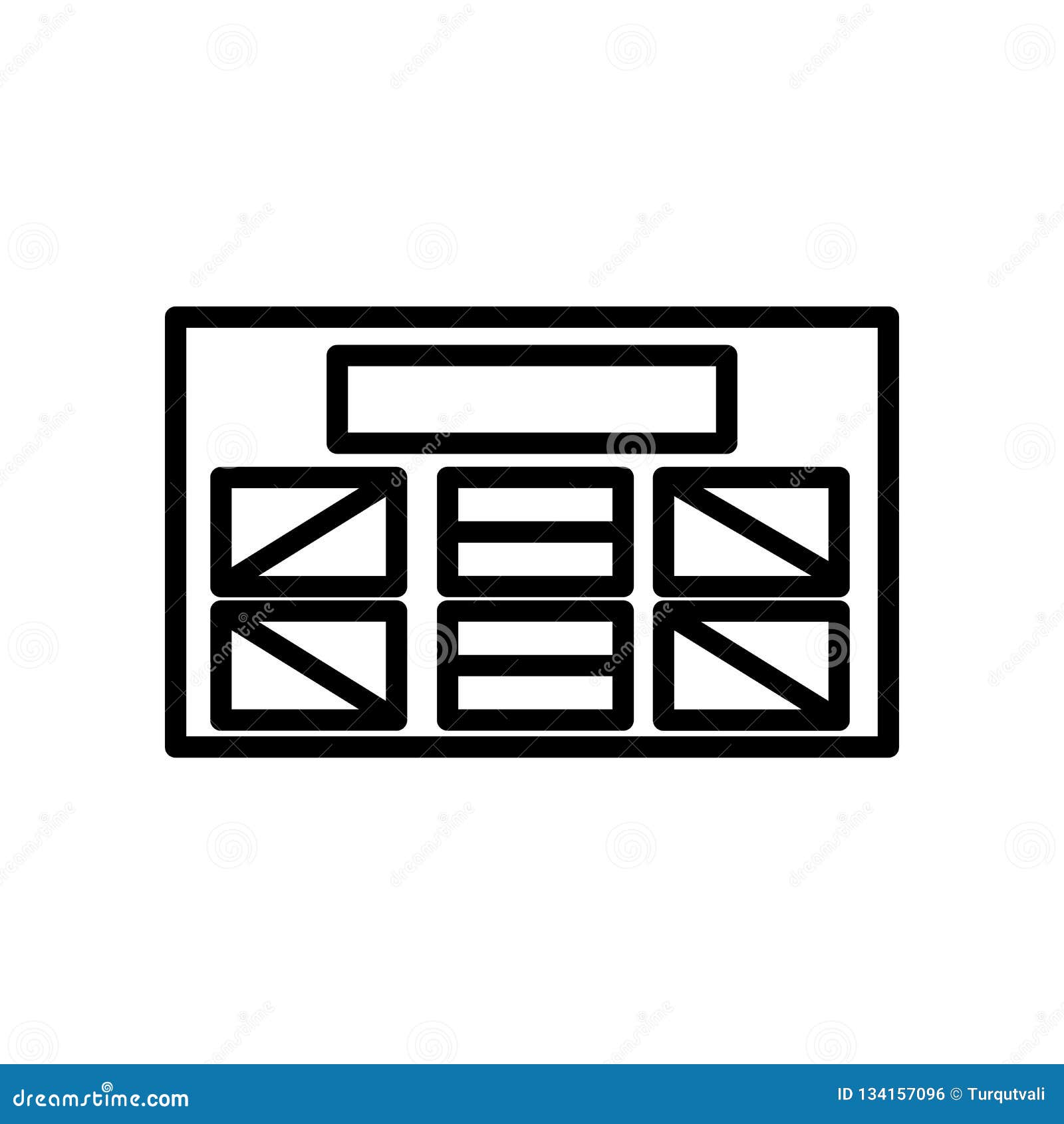 Wireframe Icon Vector Isolated on White Background, Wireframe Sign ...