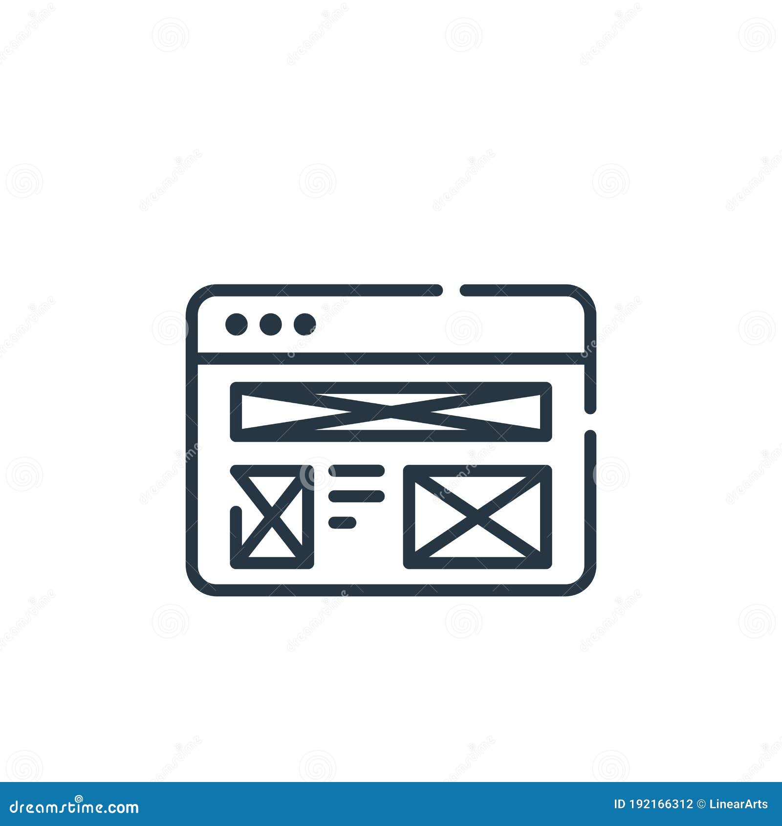 Wireframe Icon. Trendy Wireframe Logo Concept On White Background From ...