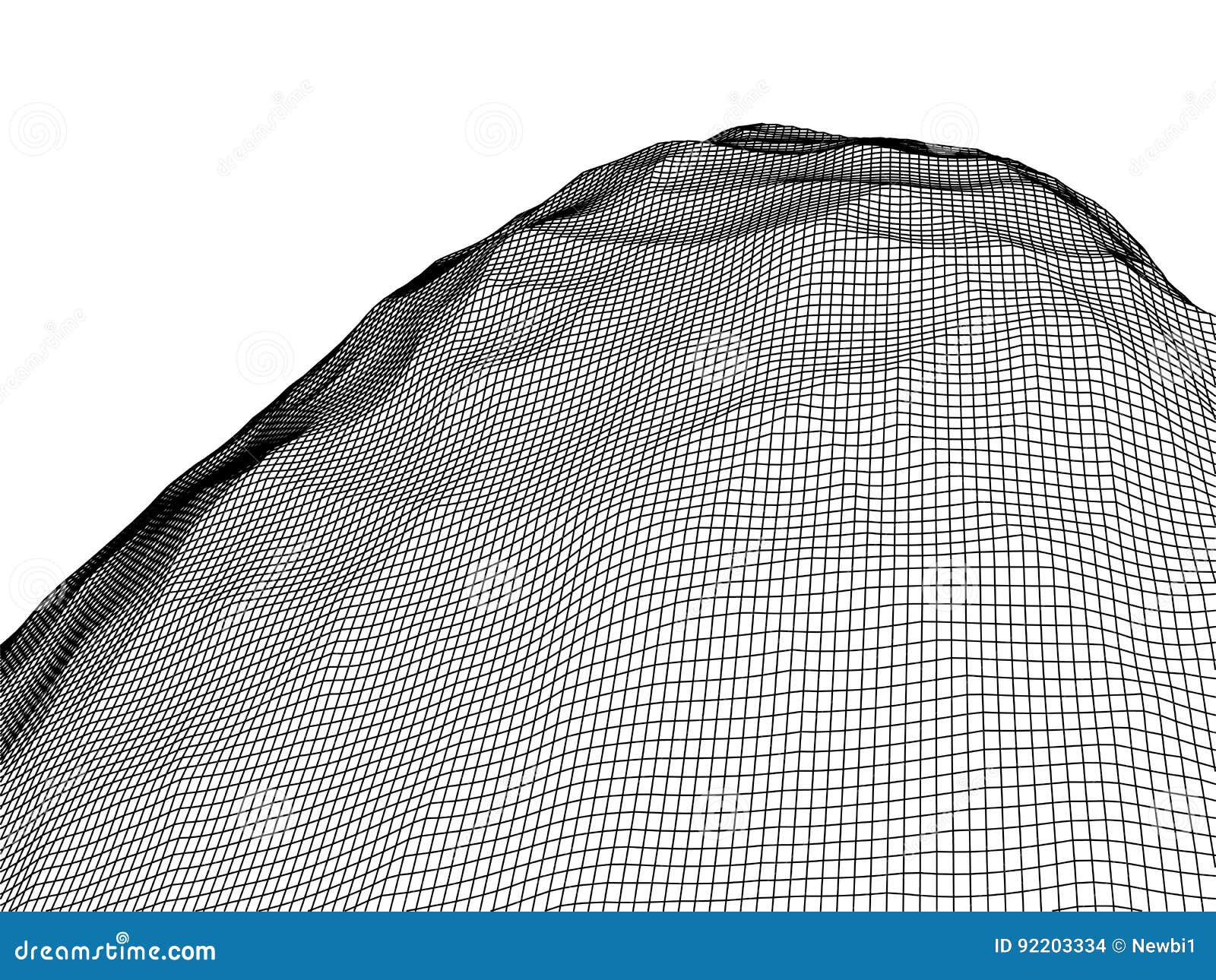 Wireframe Landscape Background. Stock Vector - Illustration of ...