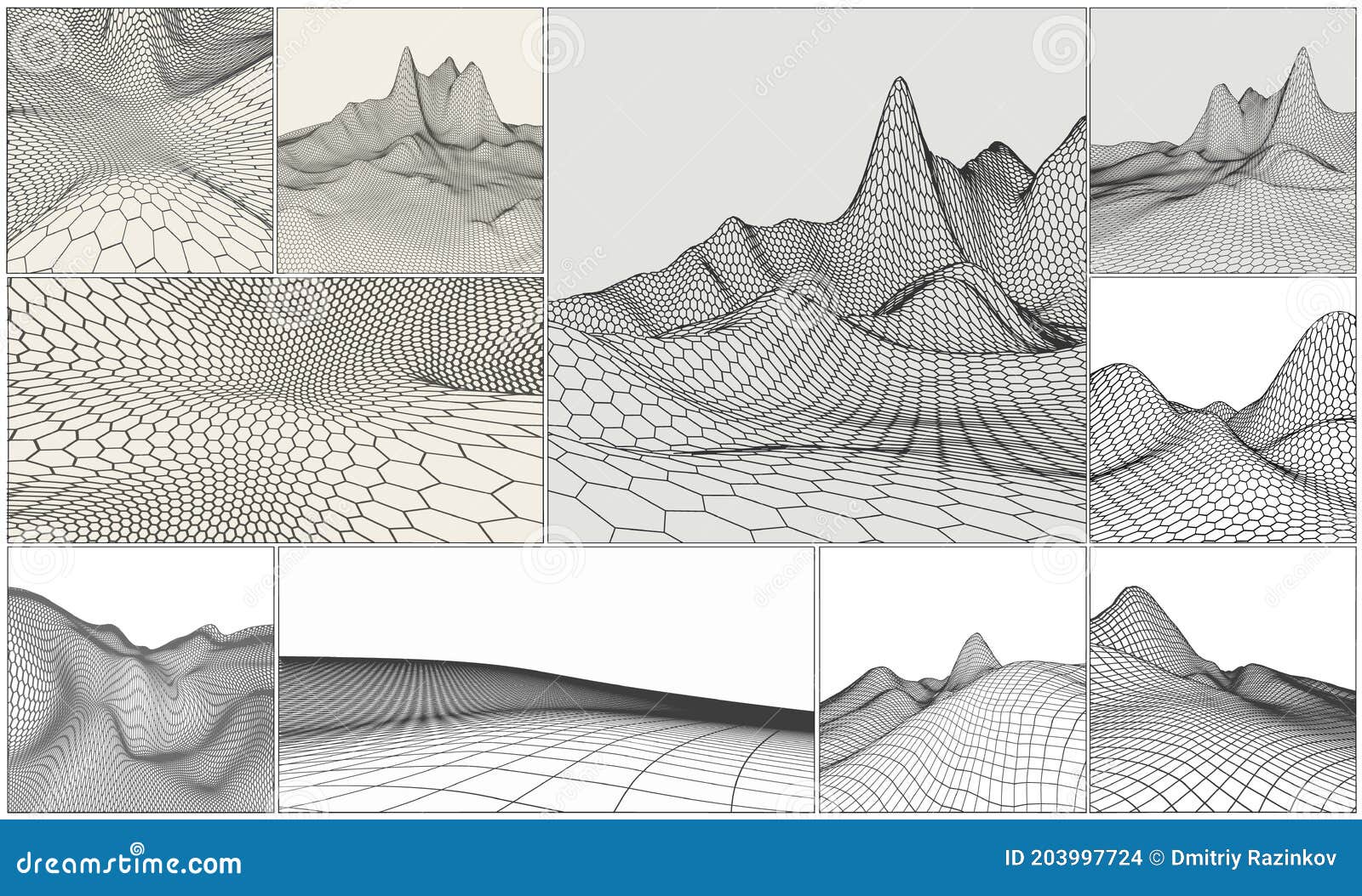 Terrain Digital Elevation Model Stock Photo | CartoonDealer.com #84867888