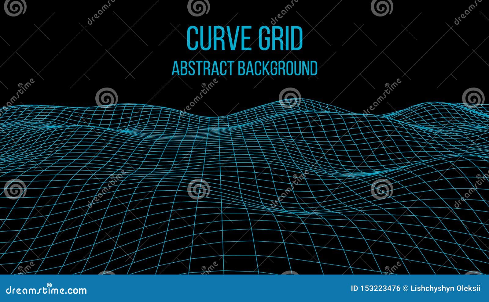 Wireframe Landscape Wire. Wireframe Terrain Polygon Landscape Design ...