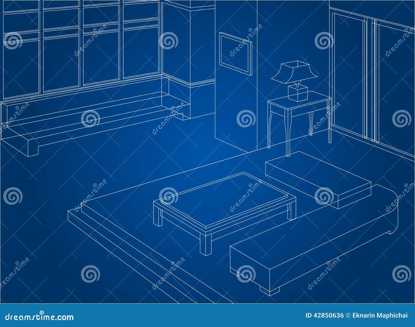 Wireframe Living Room Interior Stock Illustrations – 475 Wireframe ...