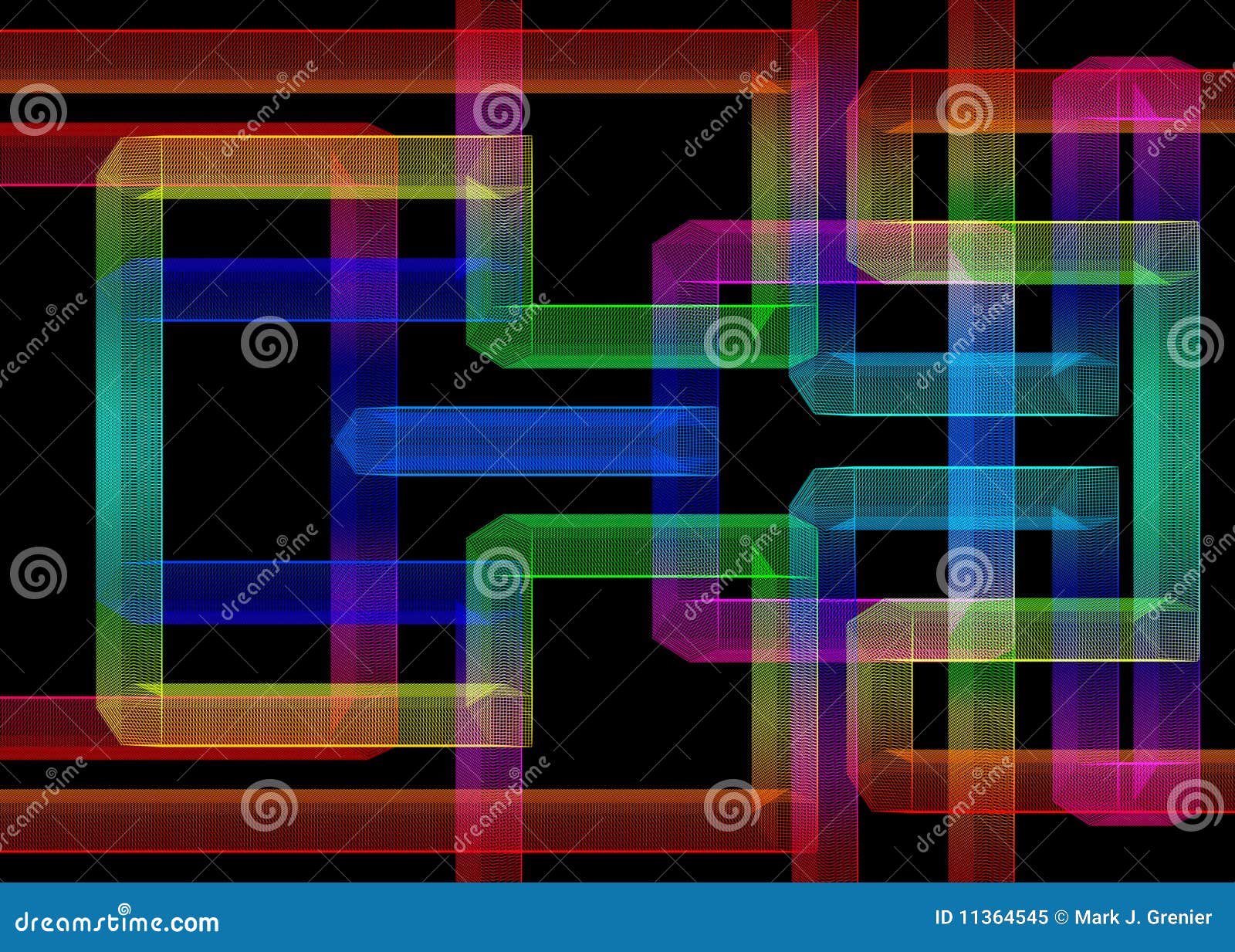 Wireframe Maze stock illustration. Illustration of green - 11364545