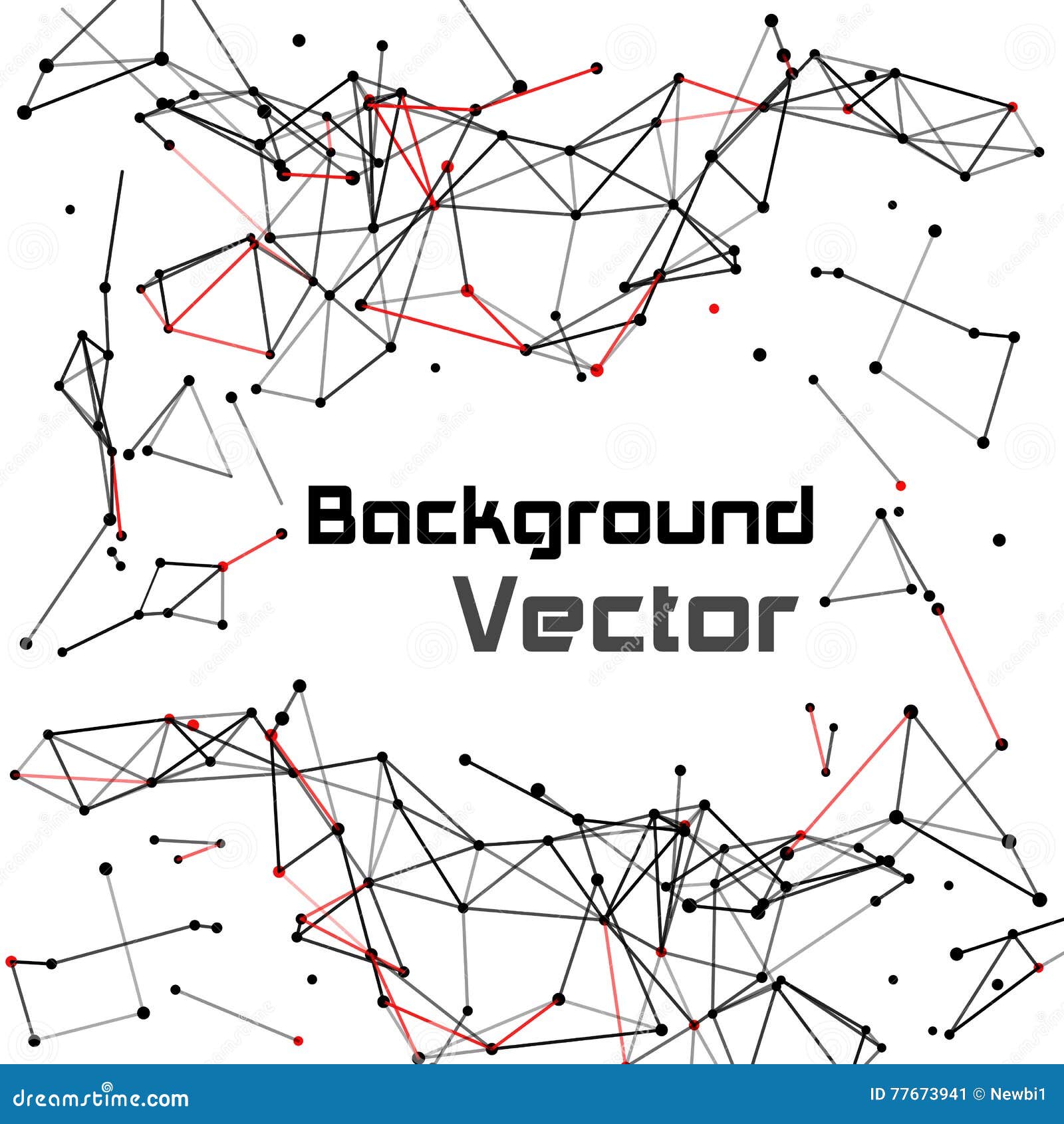 Wireframe Mesh Dot and Lines Background Stock Vector - Illustration of ...