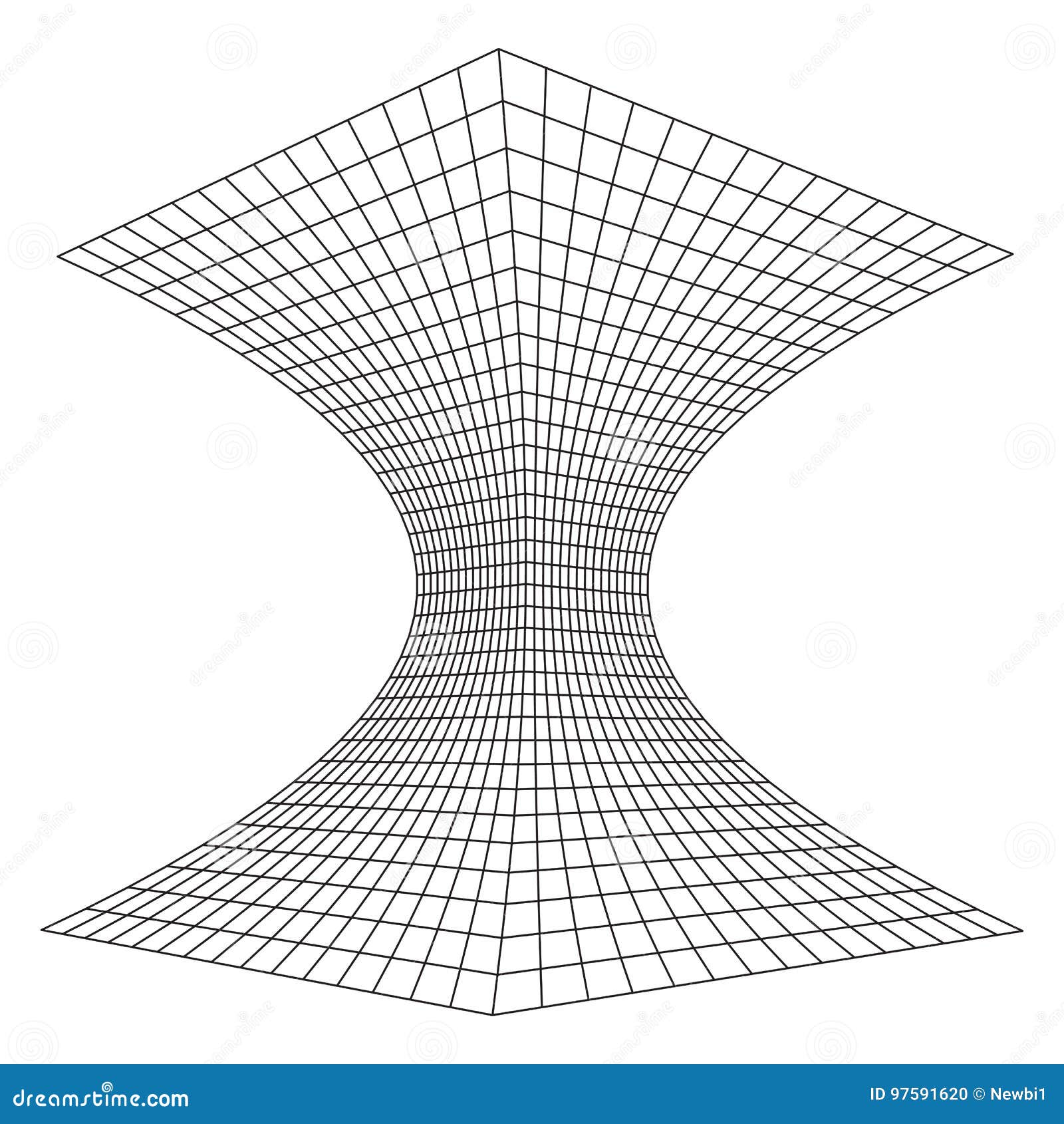 Wireframe Mesh Funnel stock vector. Illustration of object - 97591620