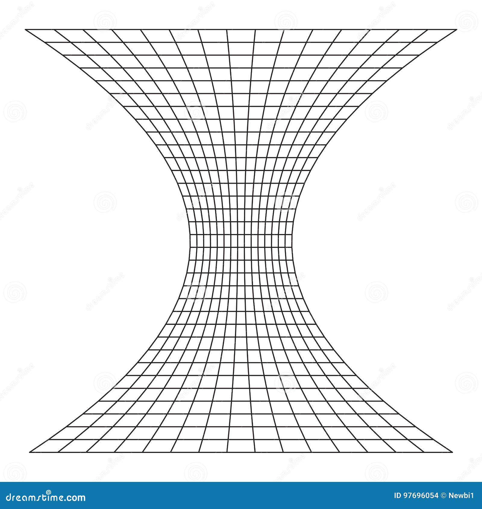 Wireframe Mesh Funnel stock vector. Illustration of geometric - 97696054