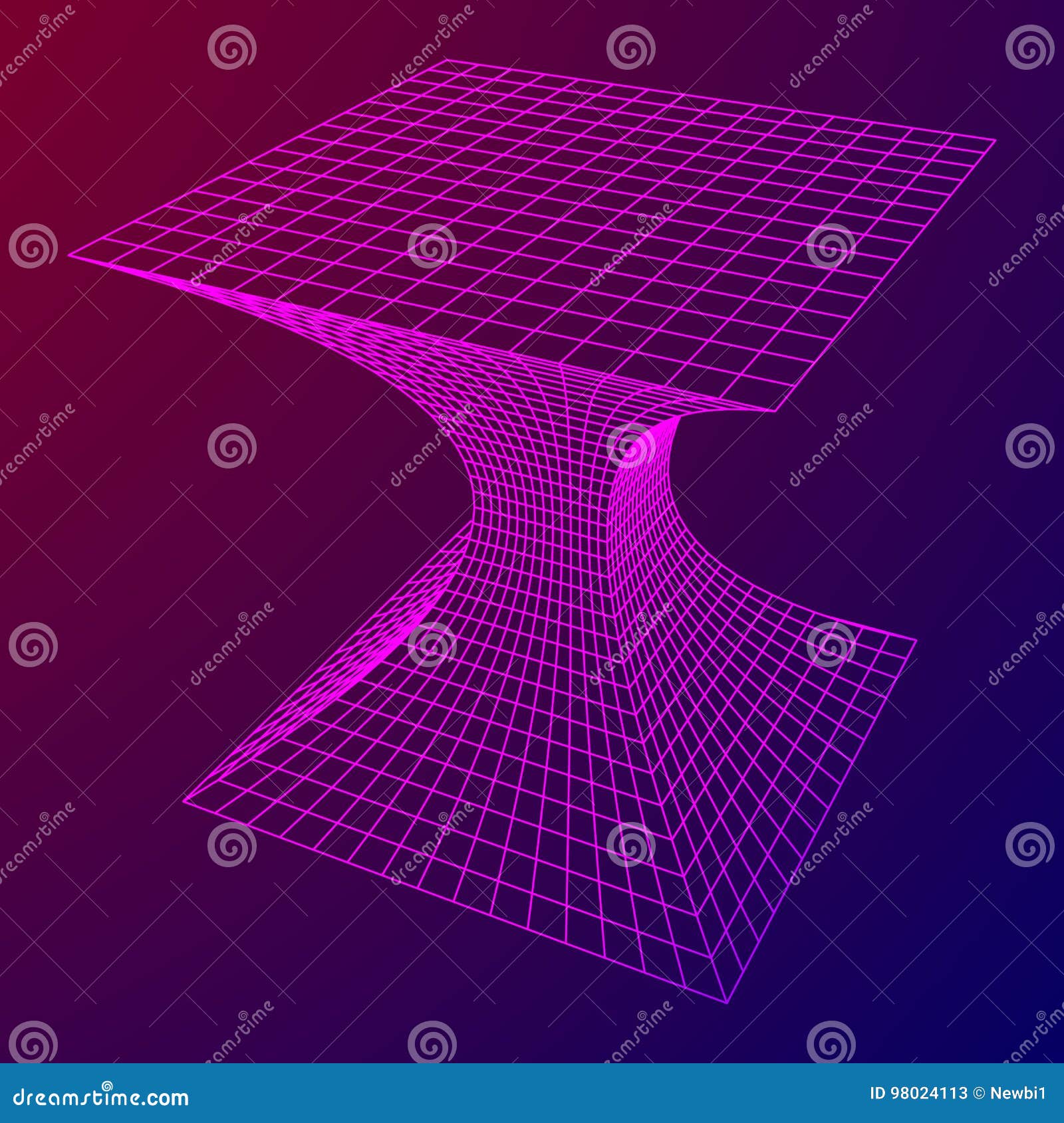 Wireframe Mesh Funnel stock vector. Illustration of element - 98024113