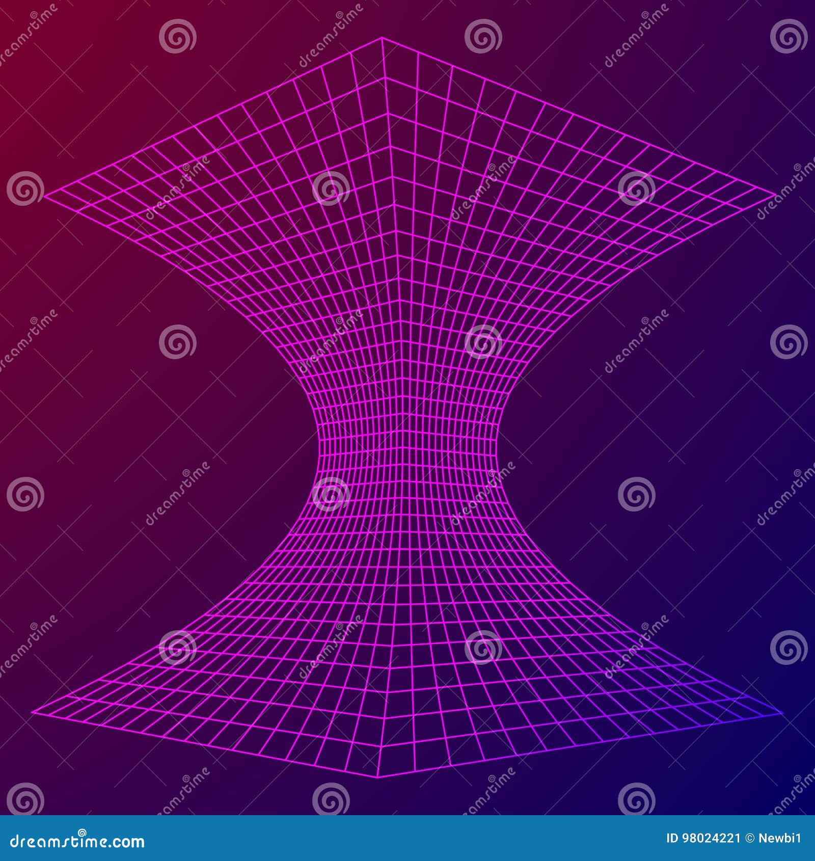 Wireframe Mesh Funnel stock vector. Illustration of mesh - 98024221