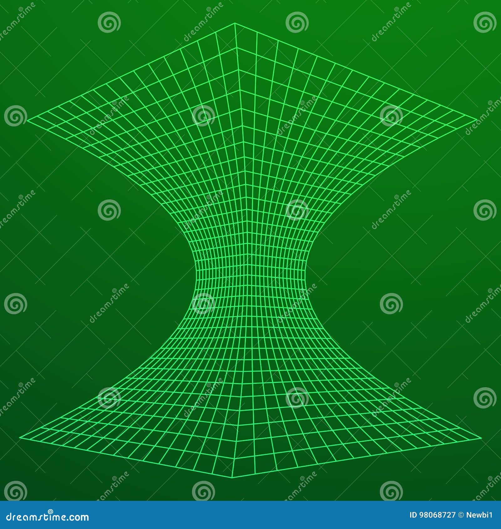 Wireframe Mesh Funnel stock vector. Illustration of network - 98068727