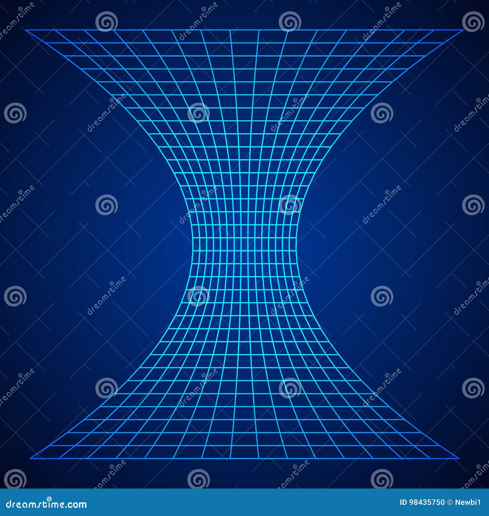 Wireframe Mesh Funnel stock vector. Illustration of particle - 98435750