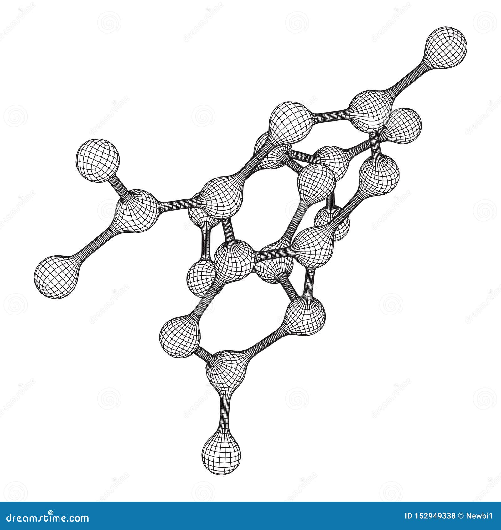 Wireframe Mesh Molecule Connection Structure Stock Vector Illustration Of Molecular Medicine