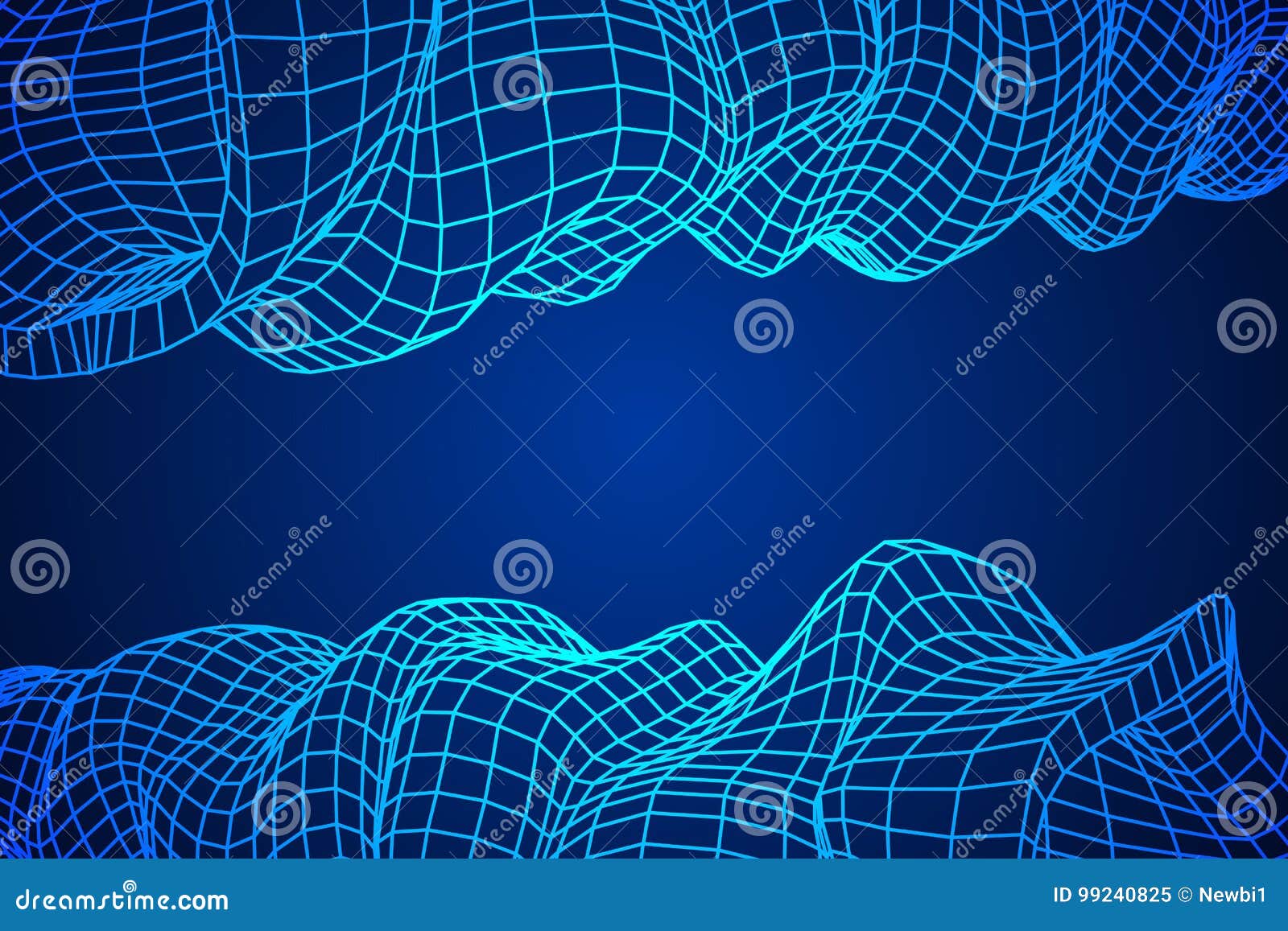 Wireframe Mesh Organic Tube Stock Vector - Illustration of form, border ...