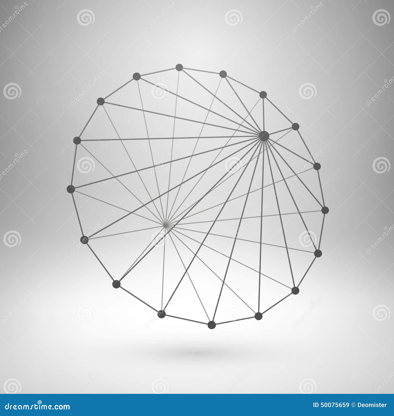 Wireframe Mesh Polygonal Cone Stock Vector - Illustration of model ...