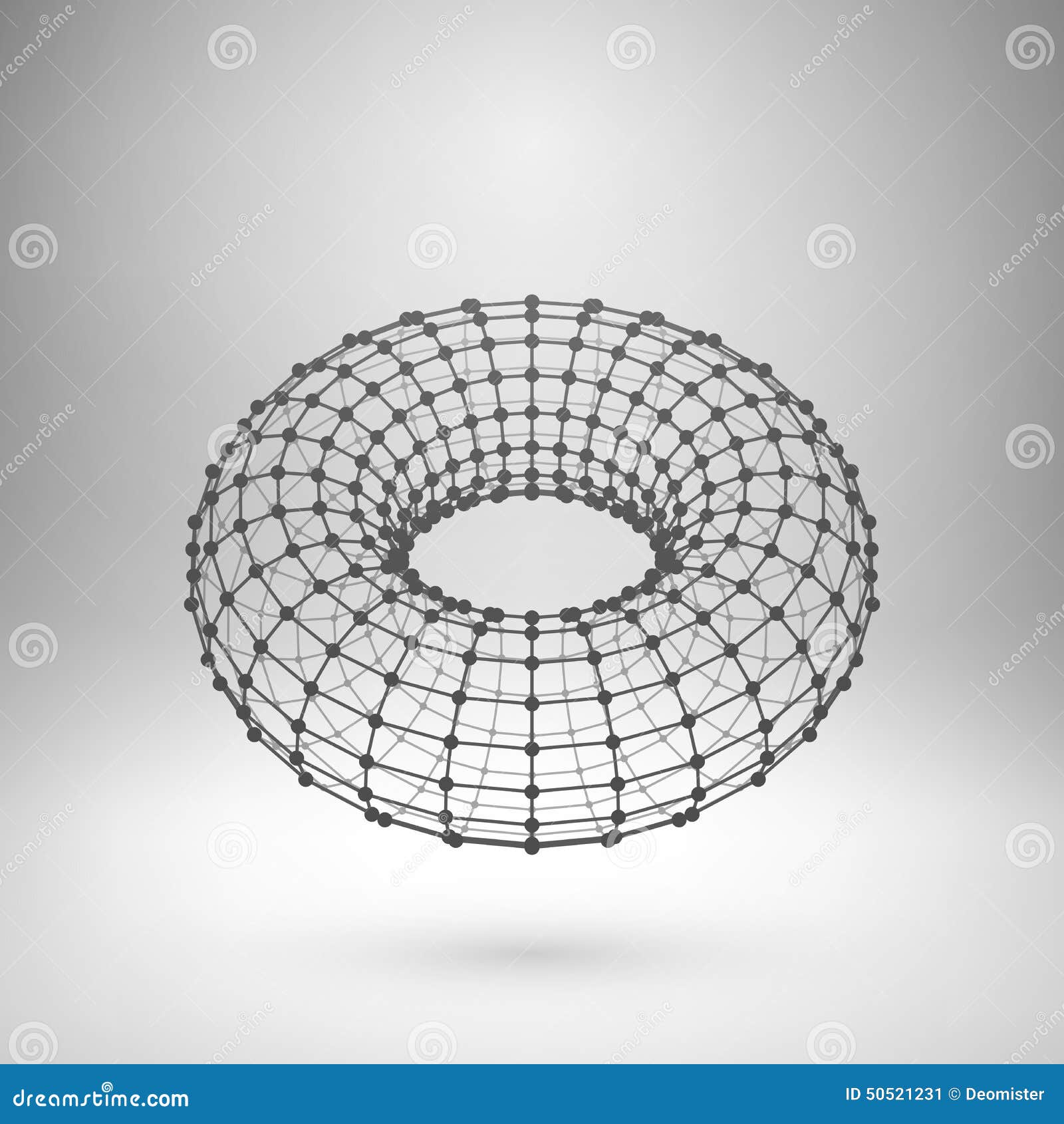 Wireframe Mesh Polygonal Torus Stock Vector - Illustration of line ... Wireframe Mesh Polygonal Torus Stock Vector - Illustration of line ...