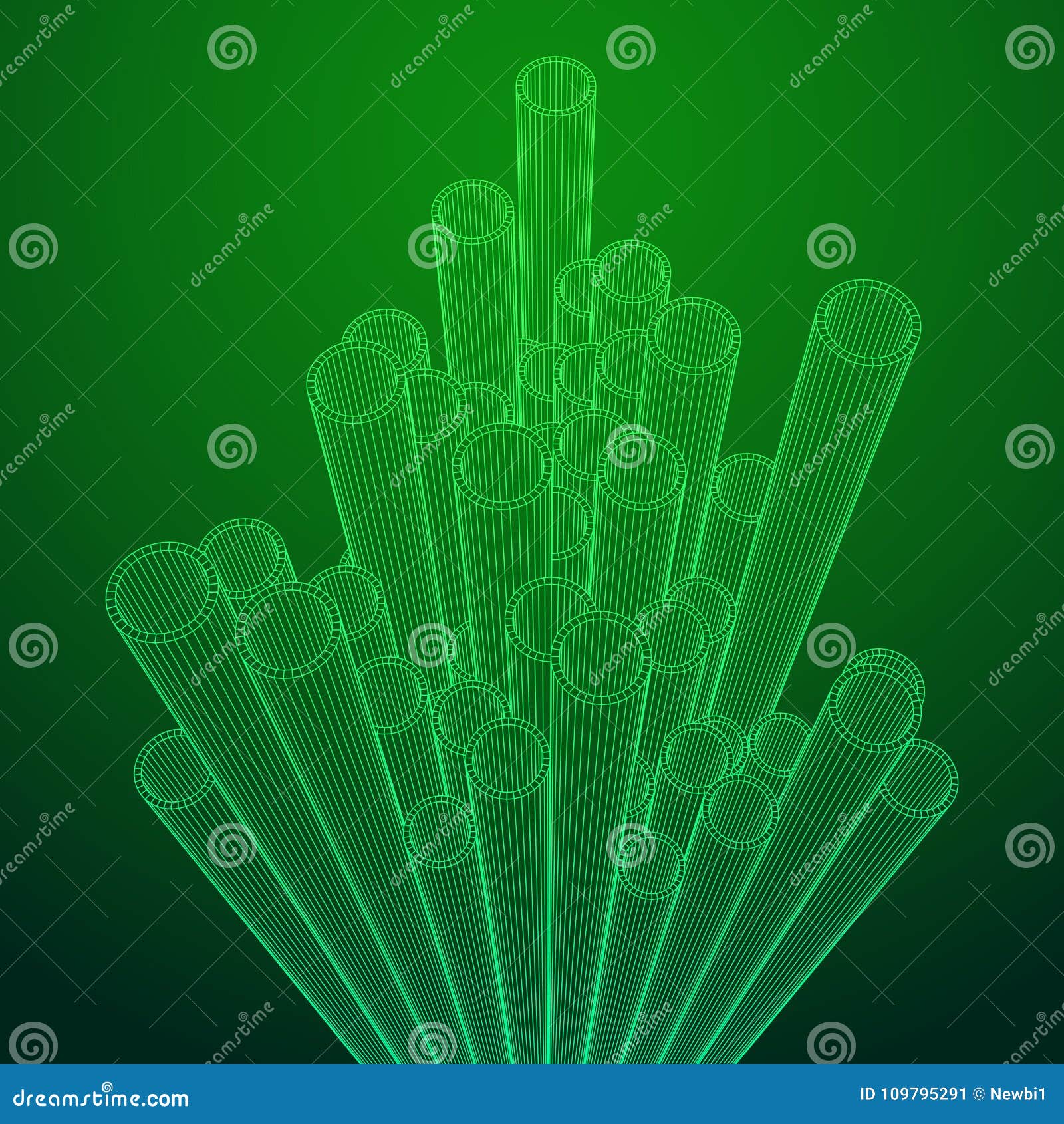 Wireframe Metallurgy Beam Cartoon Vector | CartoonDealer.com #106240673