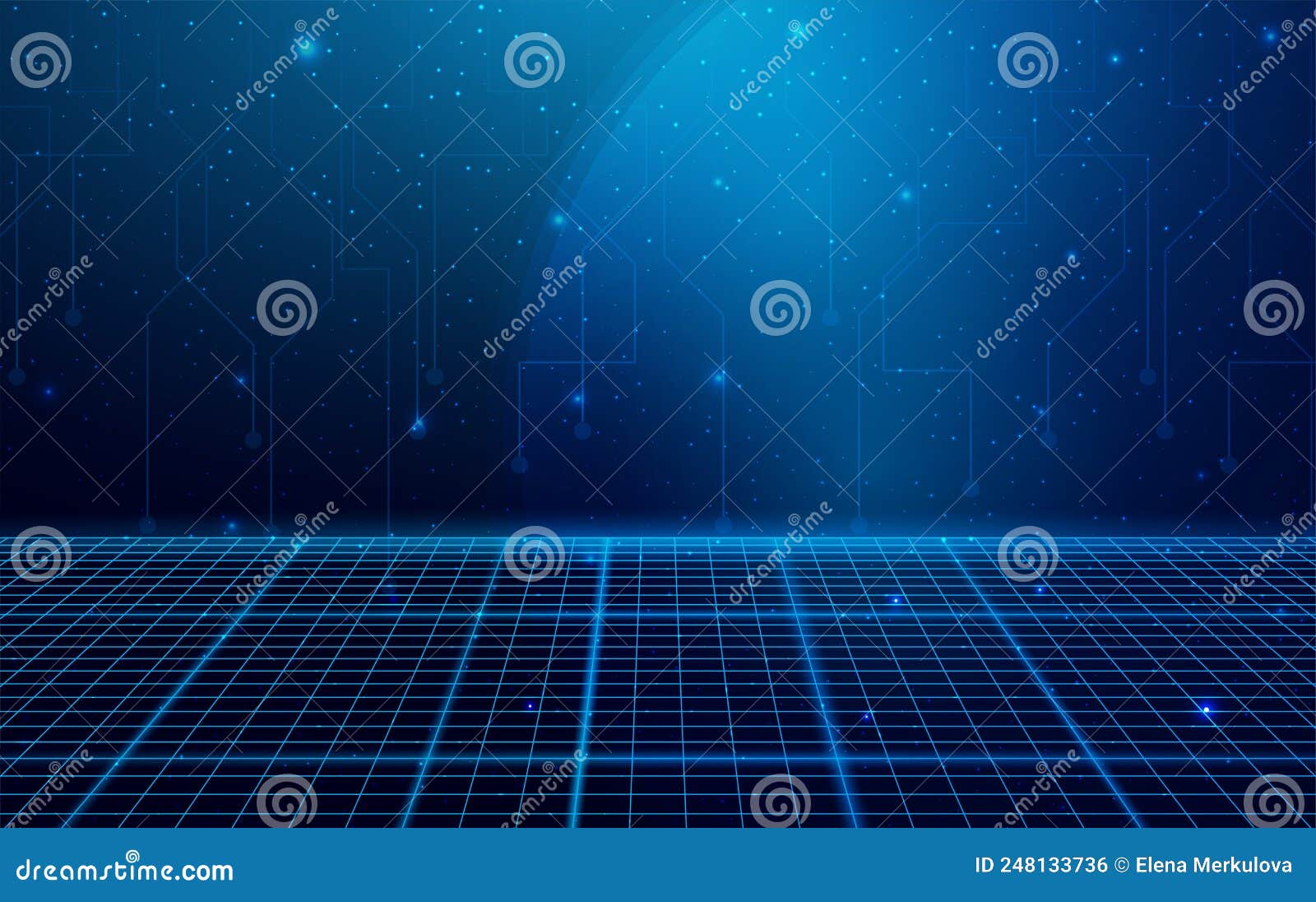 Wireframe Perspective Grid. Space Neon Infinity Mesh, Abstract Retro ... Wireframe Perspective Grid. Space Neon Infinity Mesh, Abstract Retro ...