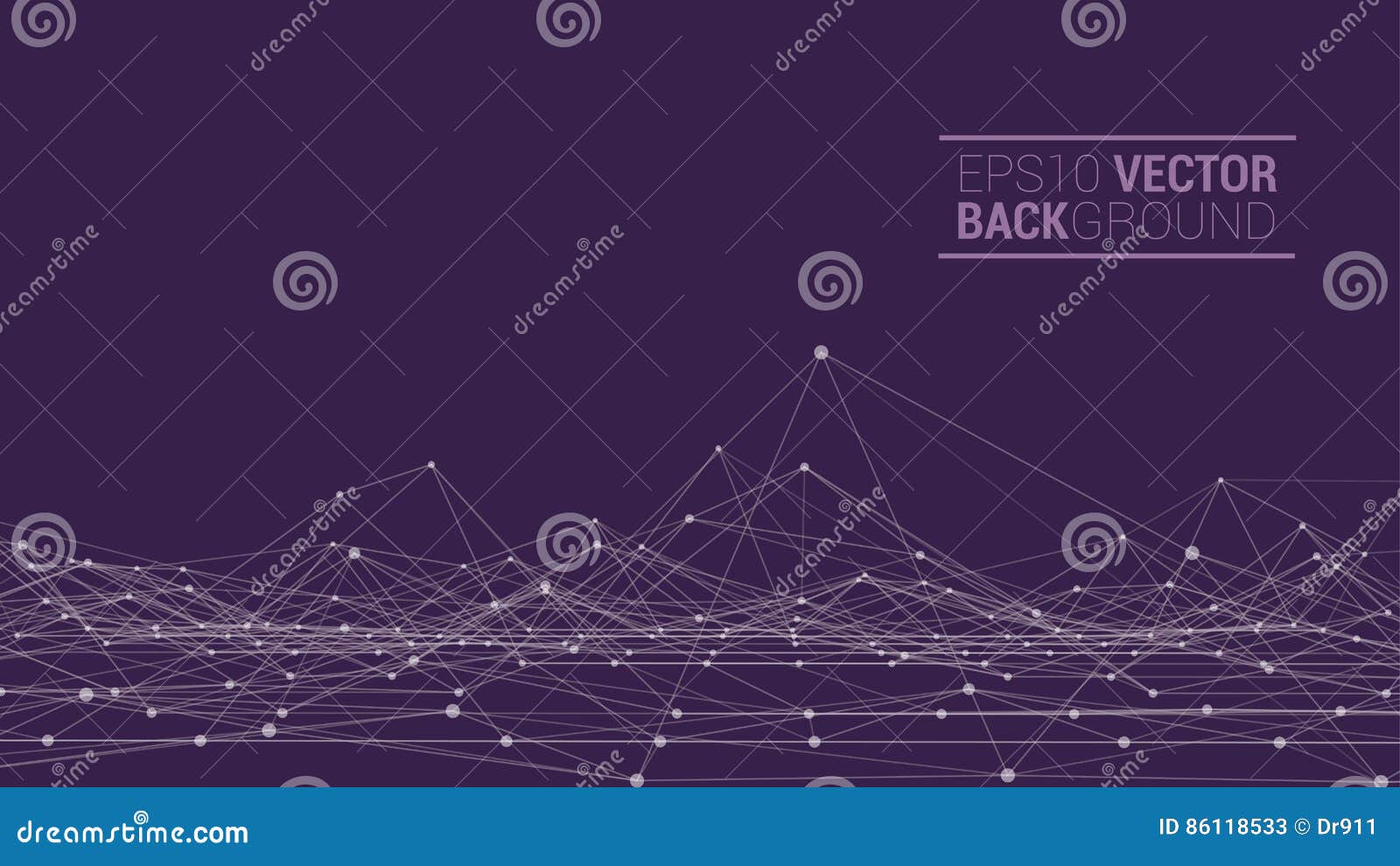 Wireframe Polygonal Landscape Stock Vector - Illustration of computer ...