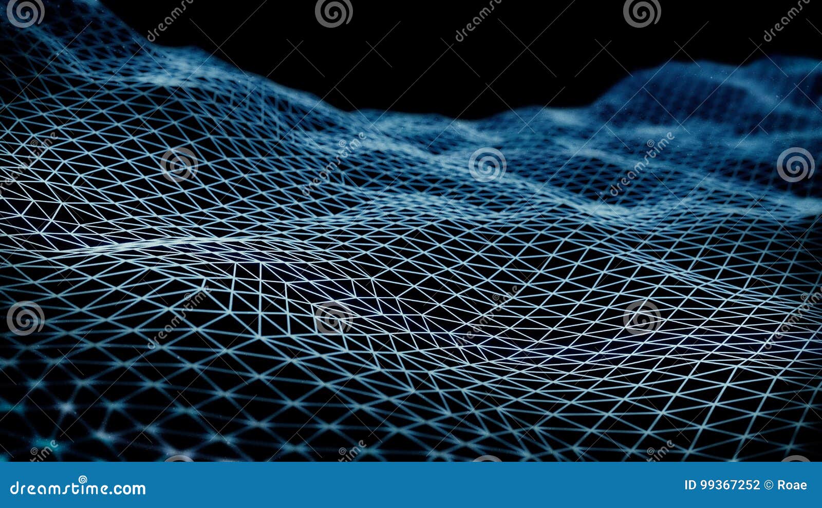 Wireframe - a Skeletal Three-dimensional Model 3d Illustration Stock ...