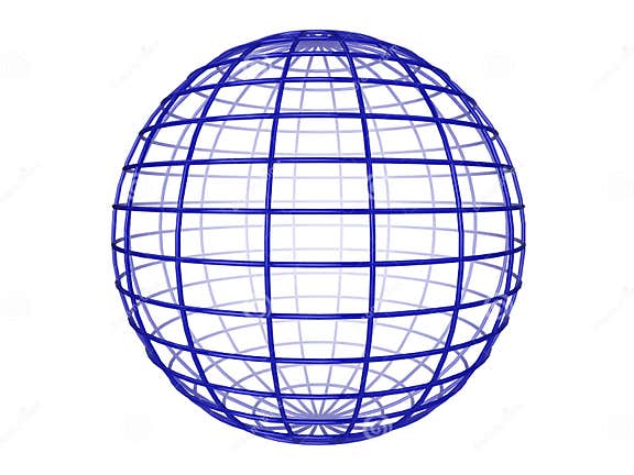 Wireframe sphere stock illustration. Illustration of ball - 11717711