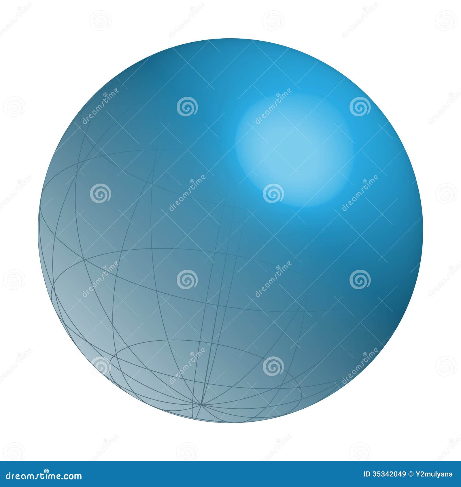 Wireframe sphere stock illustration. Illustration of wireframe - 35342049