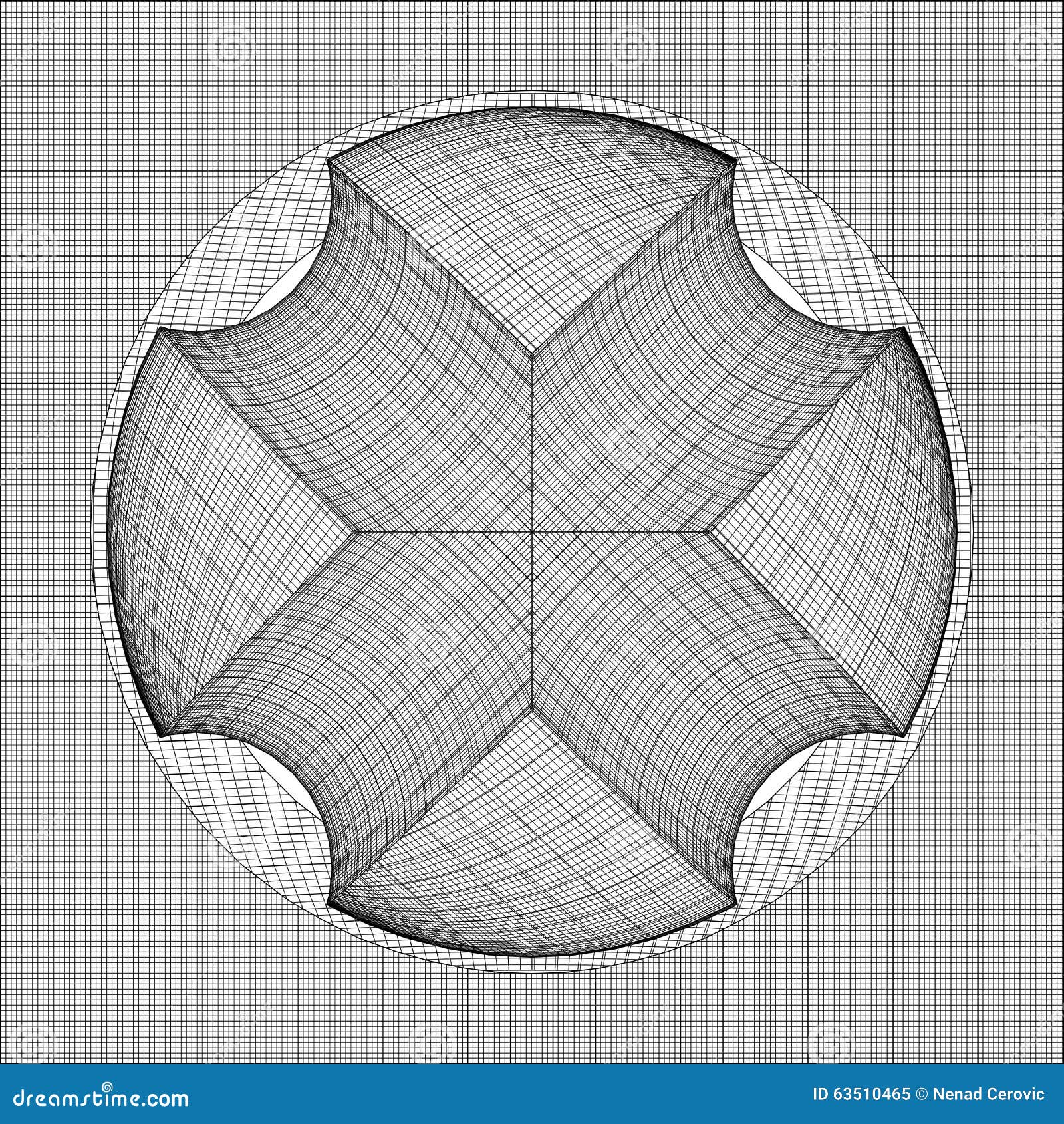 Wireframe Surface Vector Background Stock Vector - Illustration of ...