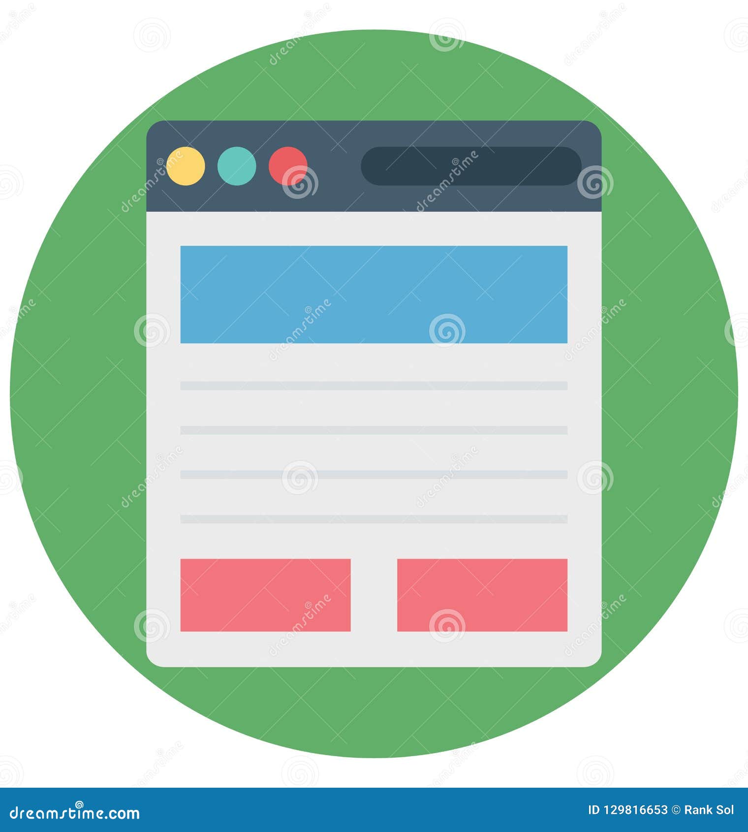 Wireframe, User Interface, Isolated Vector Icons that Can Be Easily Modified or Edit Stock ...