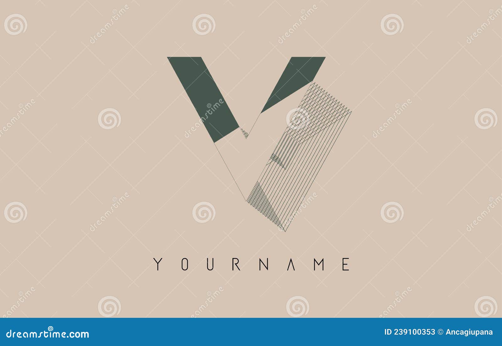 Wireframe V Letter Logo Design in Two Colors. Creative Vector ...