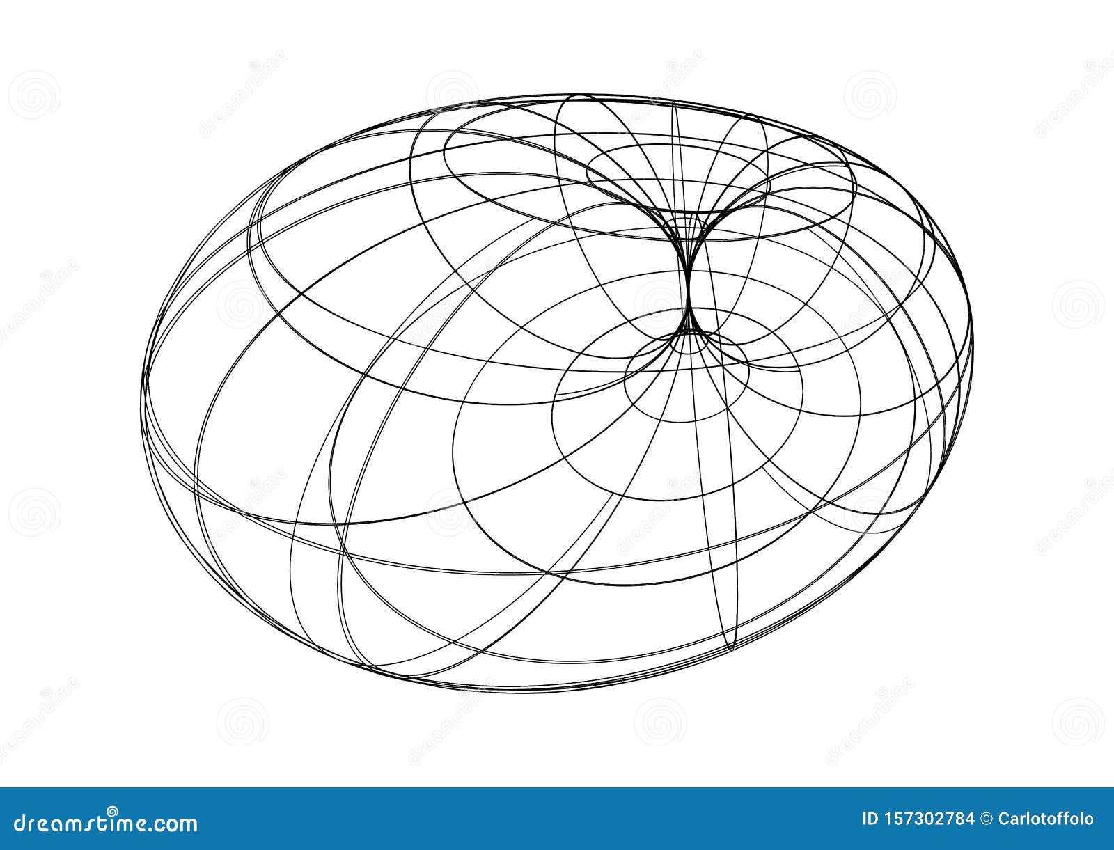 Wireframed Torus Stock Illustrations – 2 Wireframed Torus Stock ...