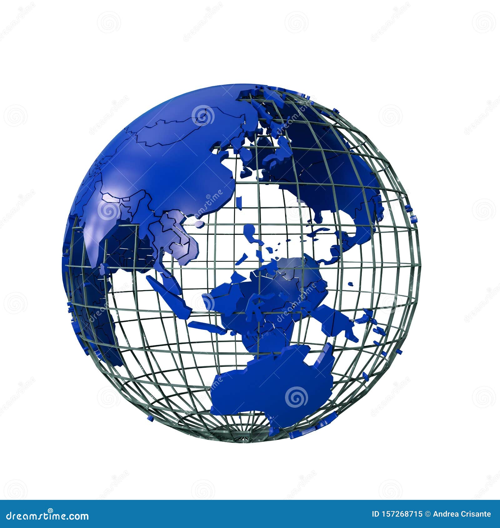 Wireframmed globe earth stock illustration. Illustration of grid ...