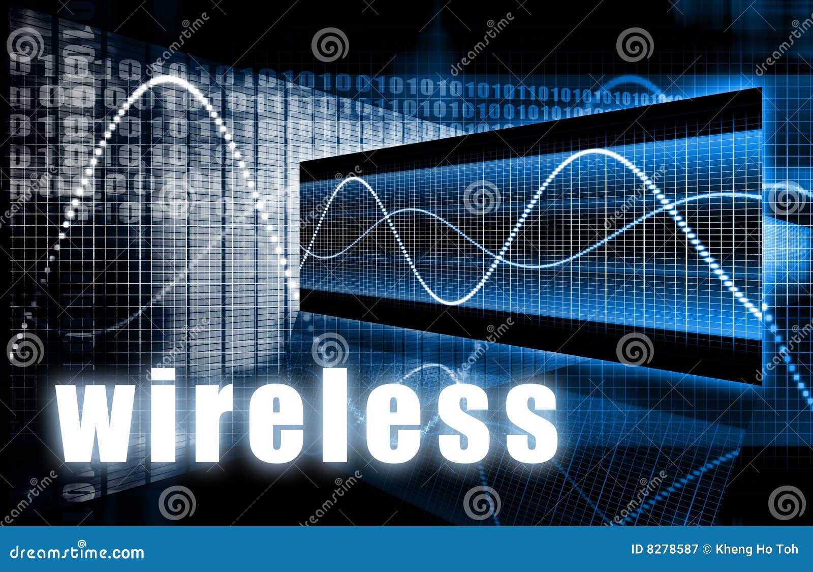 Wireless stock illustration. Illustration of wallpaper - 8278587