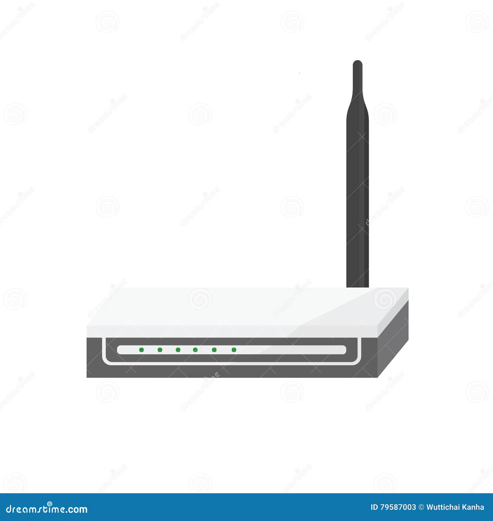 Wireless Access Point Concept by Have One Antenna Stock Vector ...