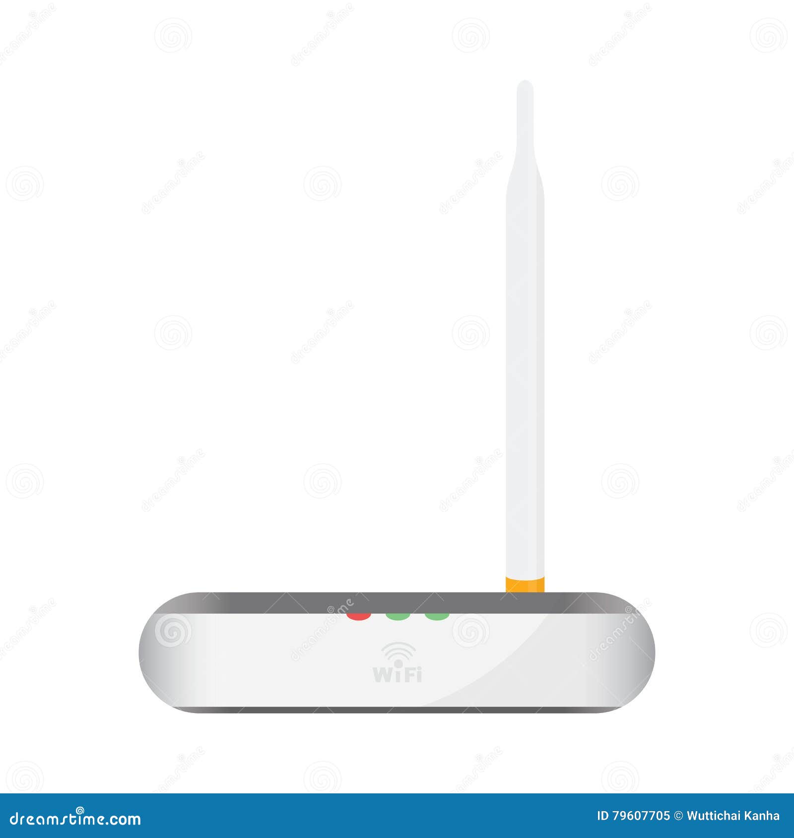 Wireless Access Point Concept by Have One Antenna Stock Vector ...