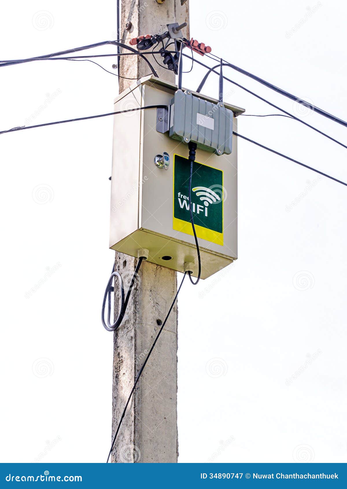 Wireless access point stock image. Image of speed, pole - 34890747