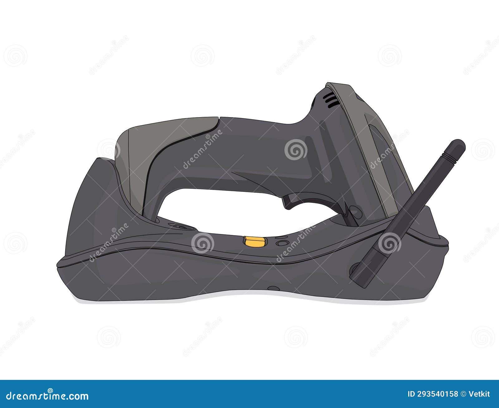 Wireless bar code reader stock vector. Illustration of wireless - 293540158