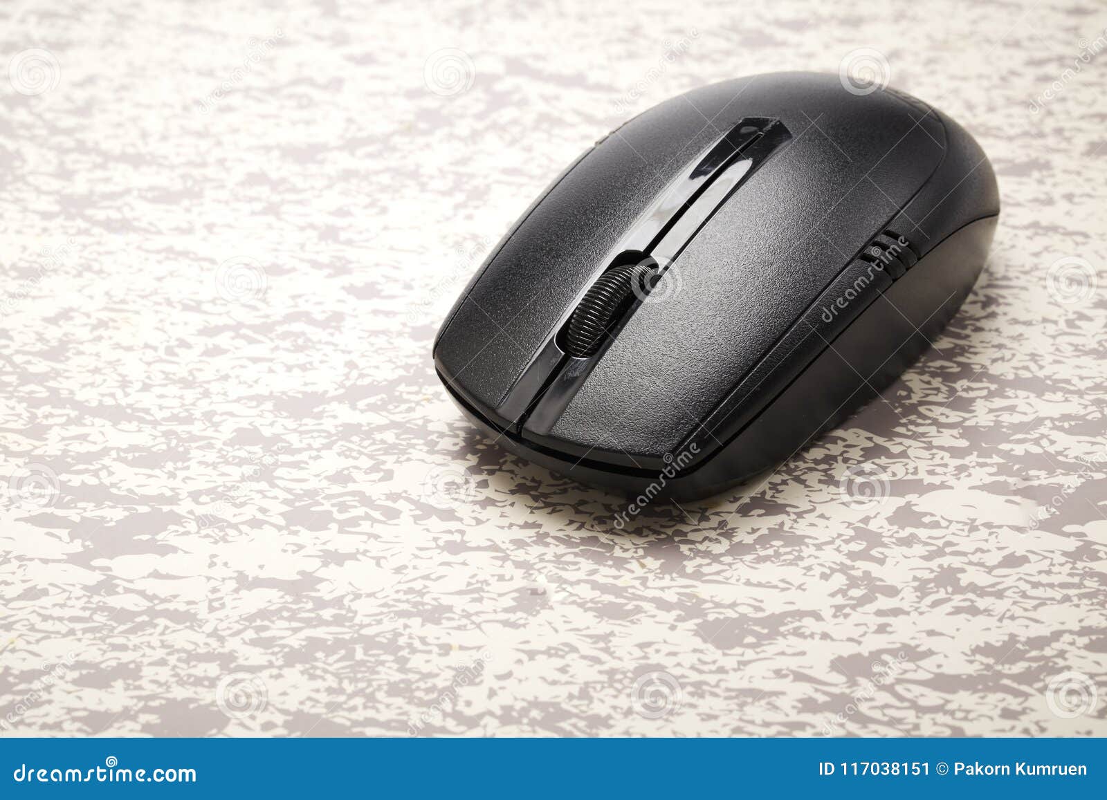 Wireless Black Computer Mouse Stock Image - Image of coordinate ...