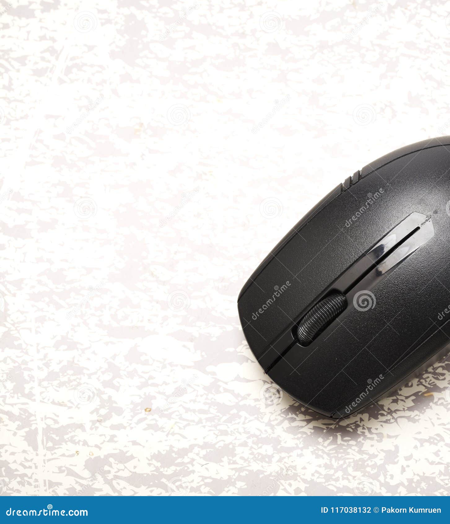 Wireless Black Computer Mouse Stock Photo - Image of space, empty ...