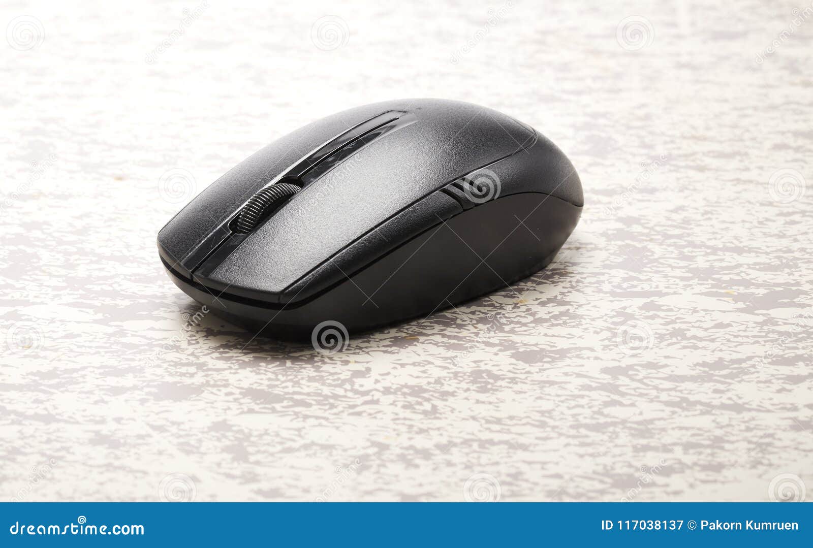 Wireless Black Computer Mouse Stock Image - Image of copy, scroller ...