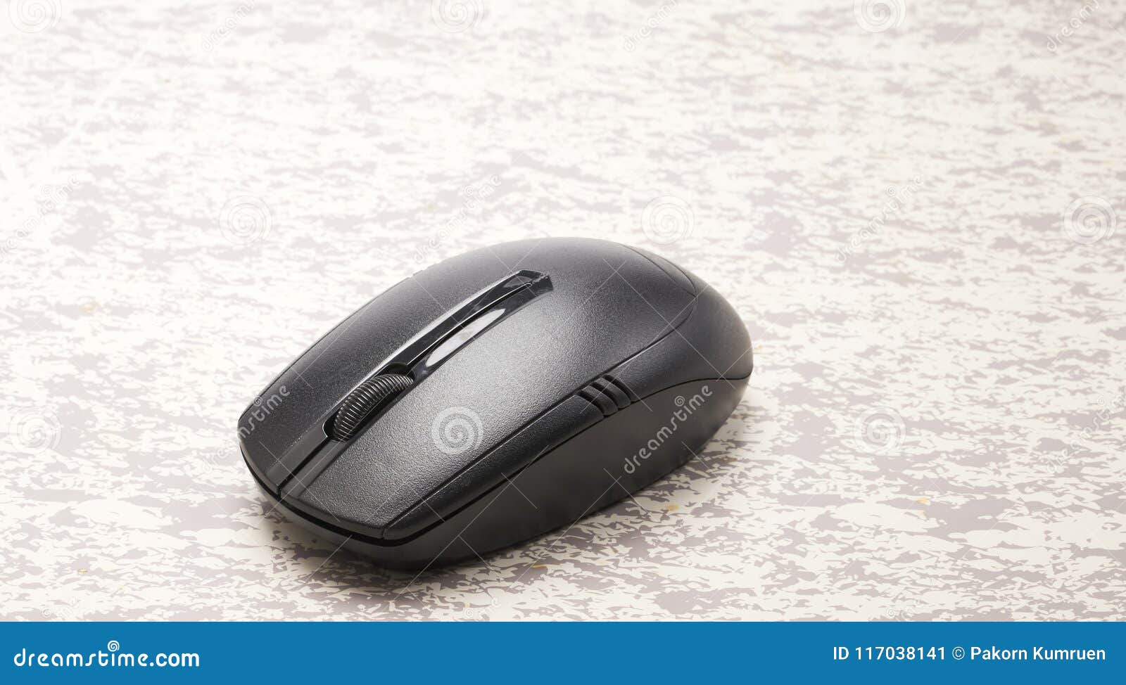 Wireless Black Computer Mouse Stock Image - Image of coordinate ...