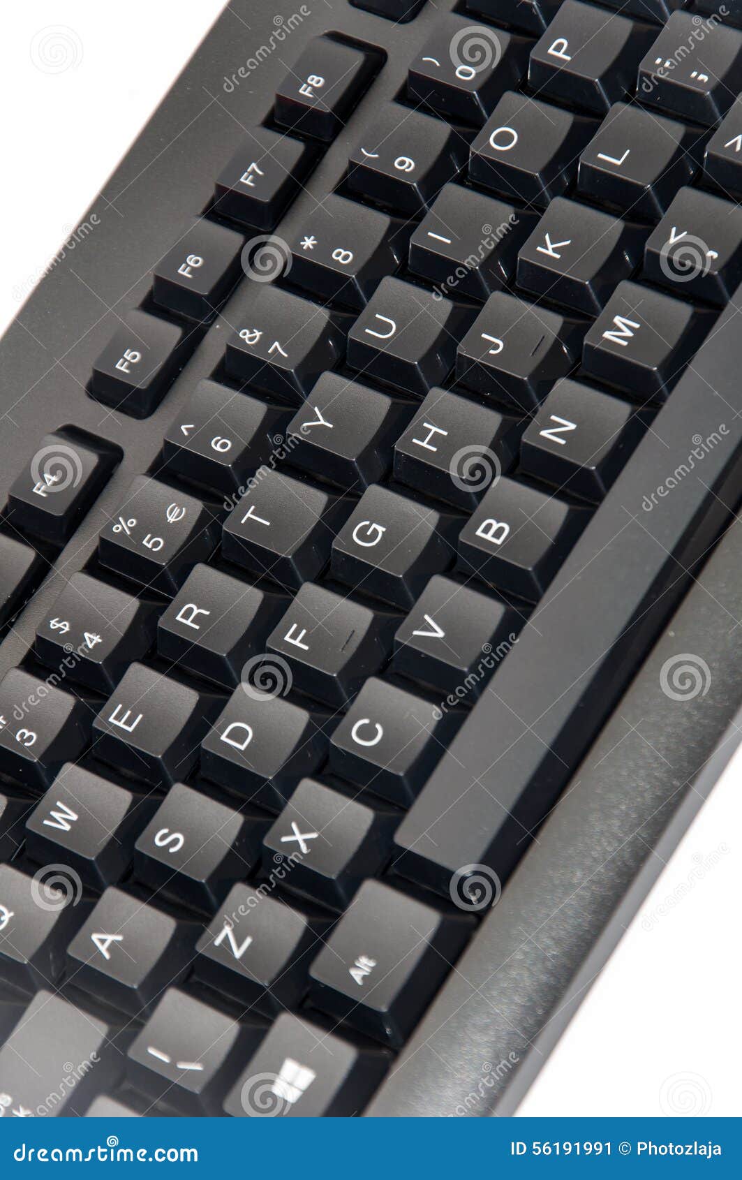 Wireless Black Computer Pc Keyboard Editorial Photo - Image of english ...