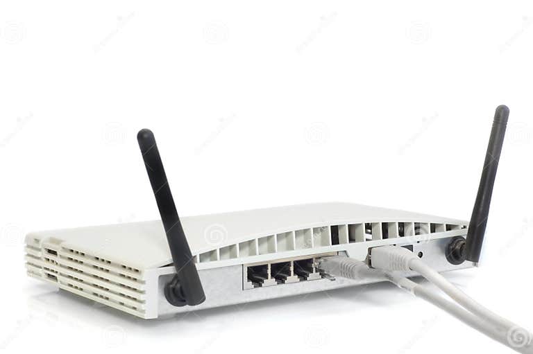 Wireless Cable/DSL Router stock image. Image of downloading - 3103361