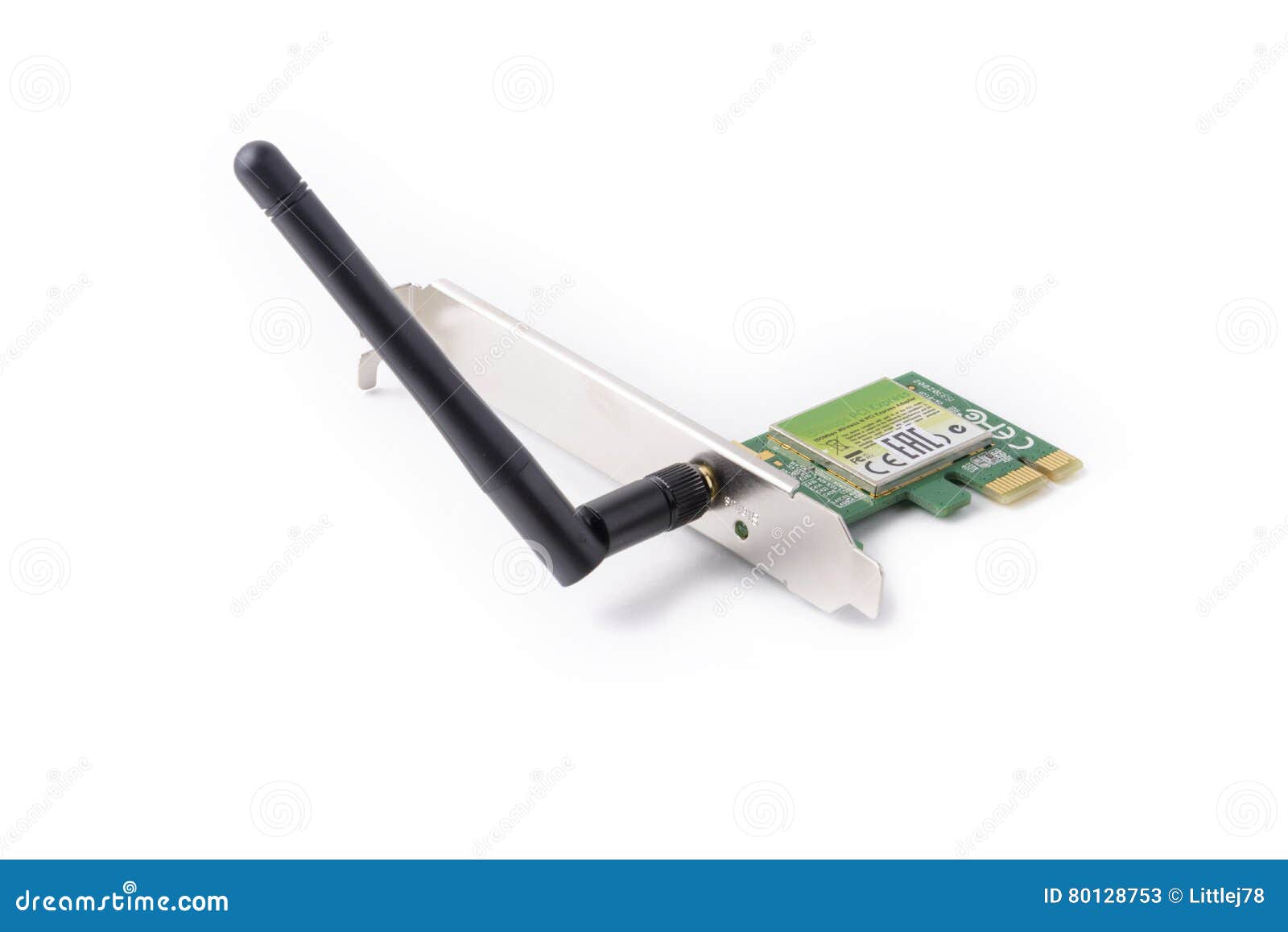 Wireless Card on a White Background Editorial Stock Photo - Image of ...