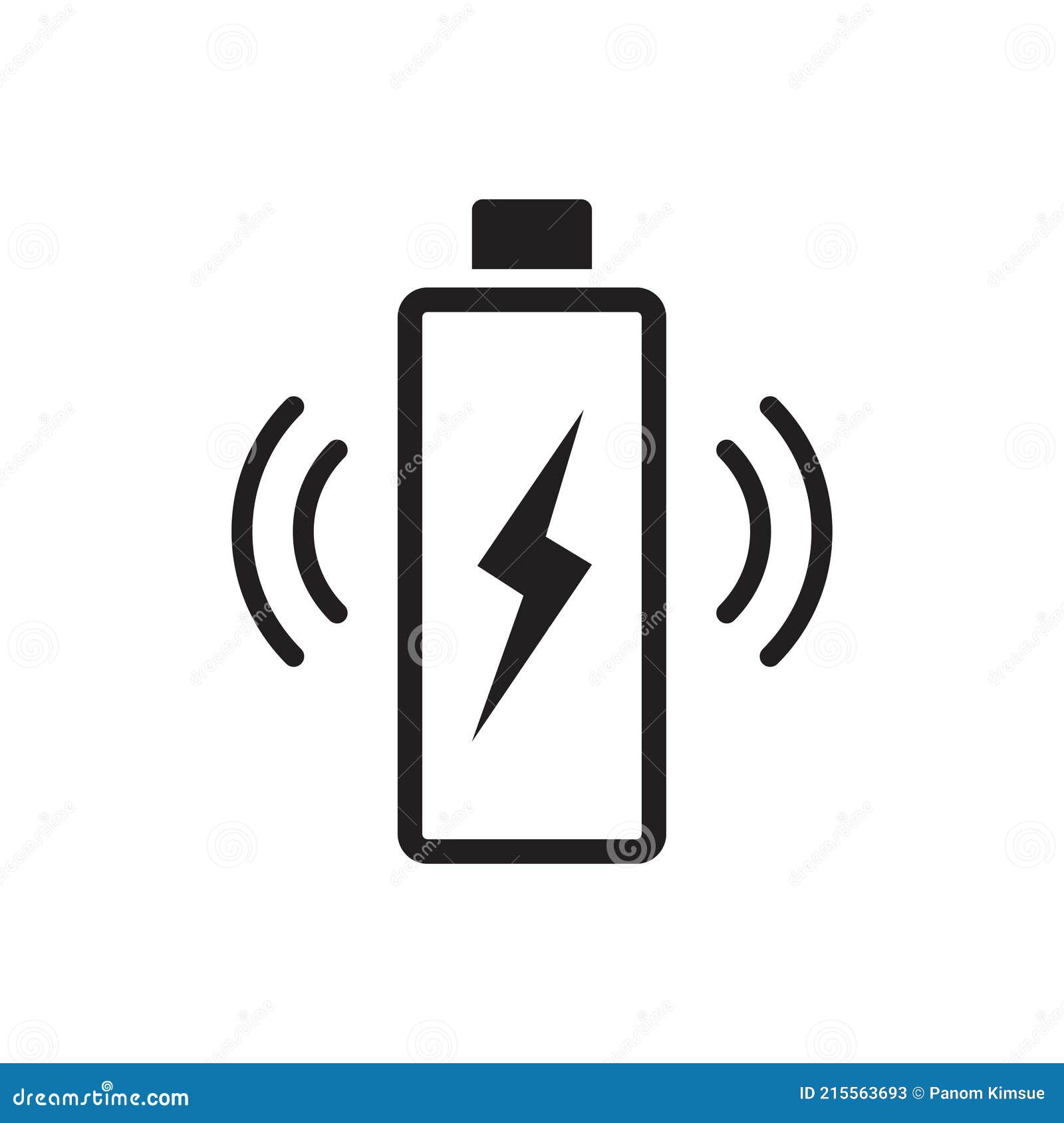 Wireless Charging Icon Vector Artificial Intelligence Collection for ...