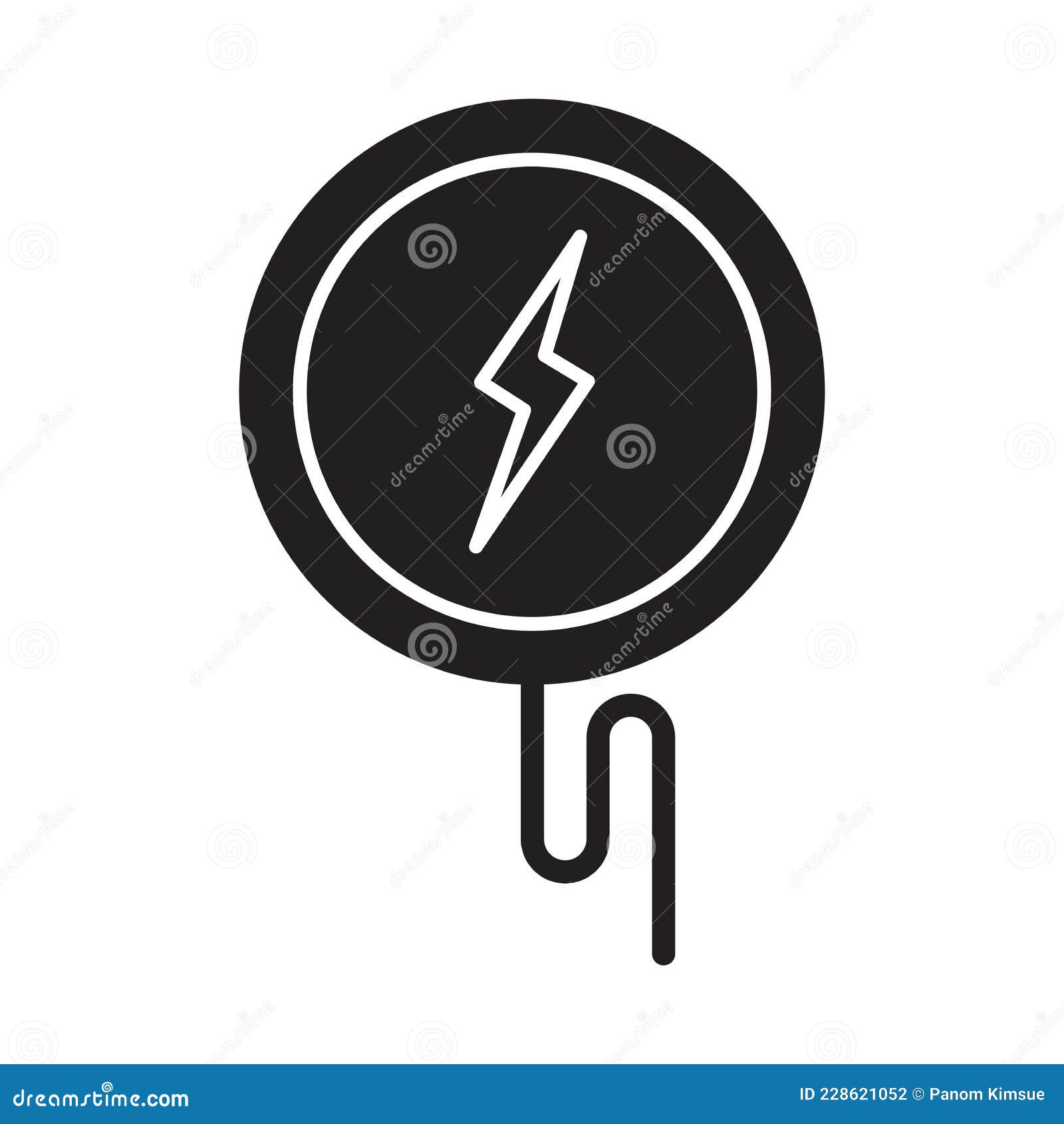 Wireless Charging Icon Vector Artificial Intelligence Collection for ...