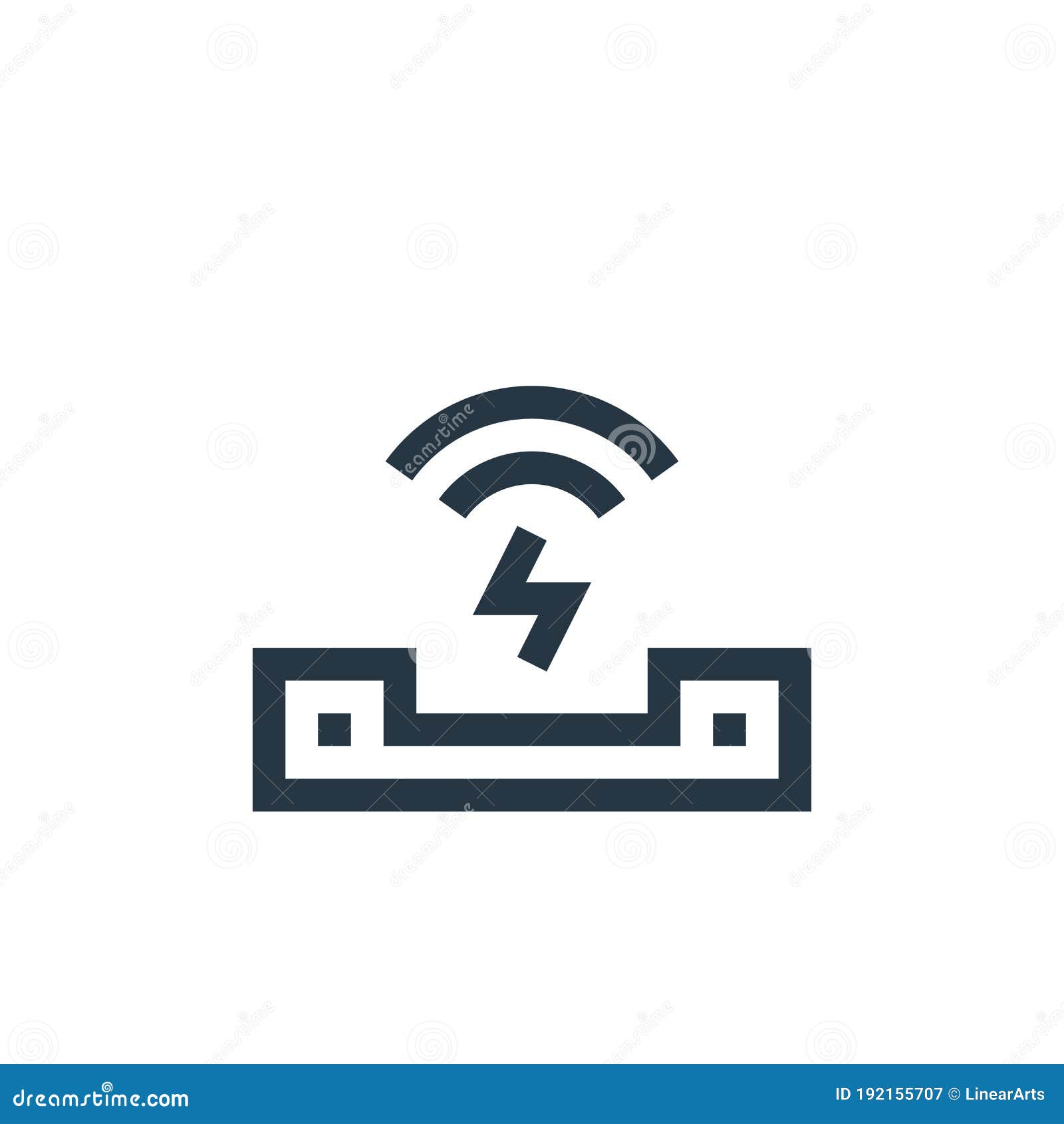 Wireless Charging Icon Vector from Wireless Technology Concept. Thin ...