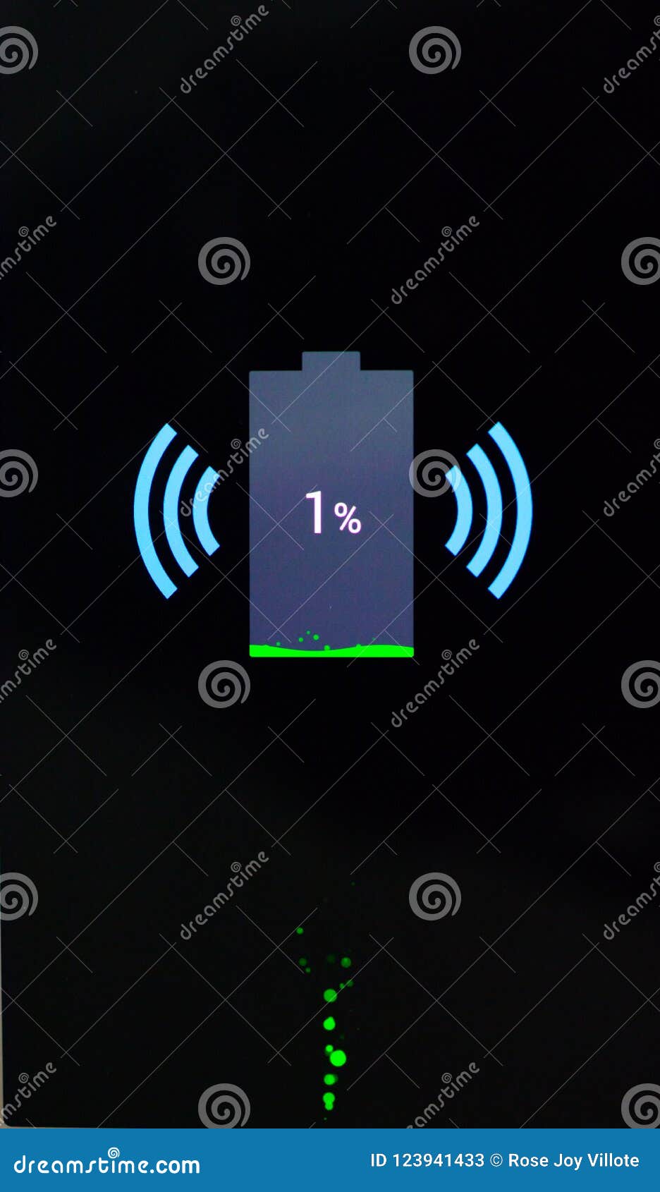 Wireless Charging of Phone Sign Stock Illustration - Illustration of ...